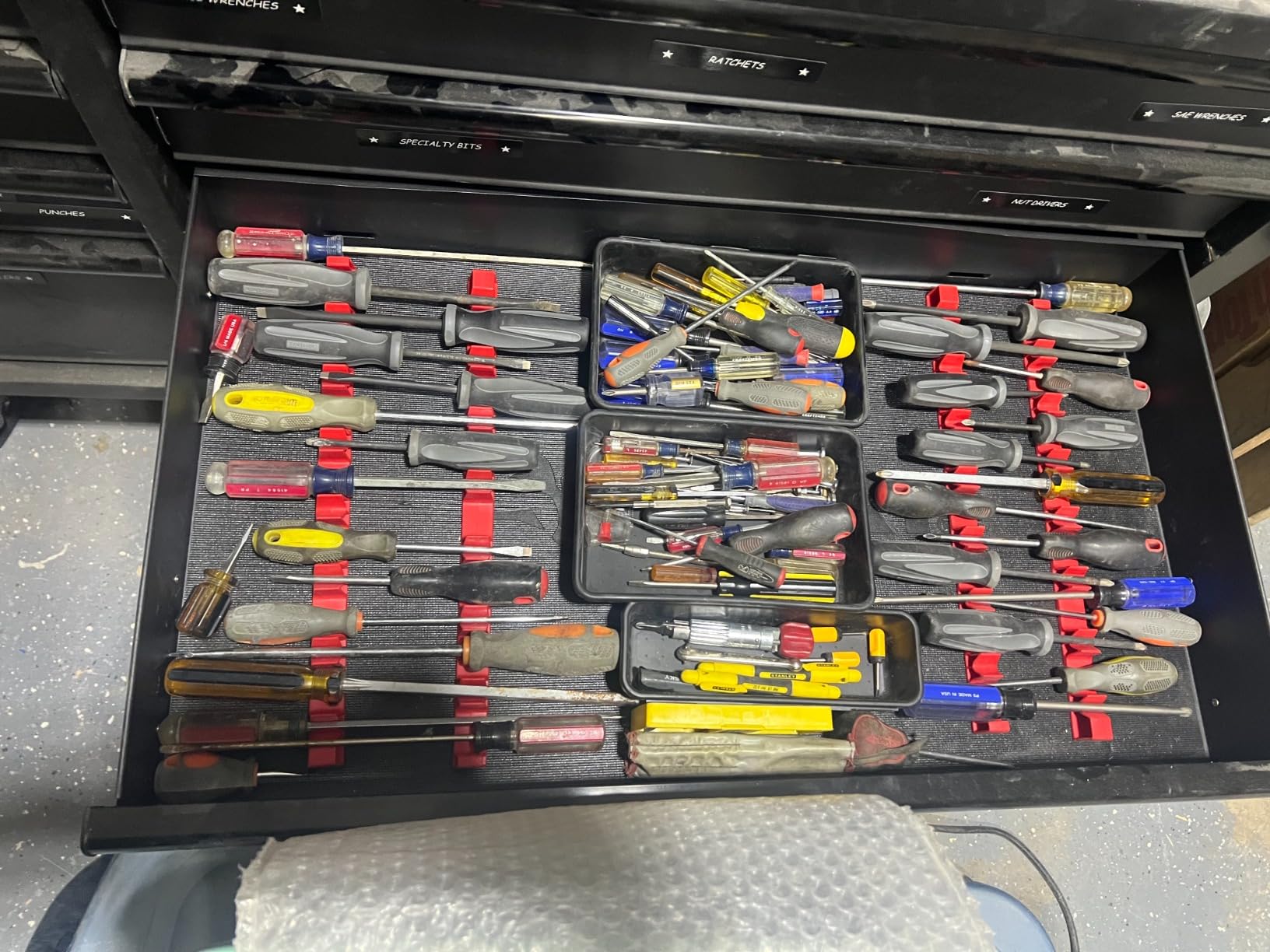 Amazon.com: Screwdriver Organizer for Tool Boxes by Olsa Tools | Heavy ...