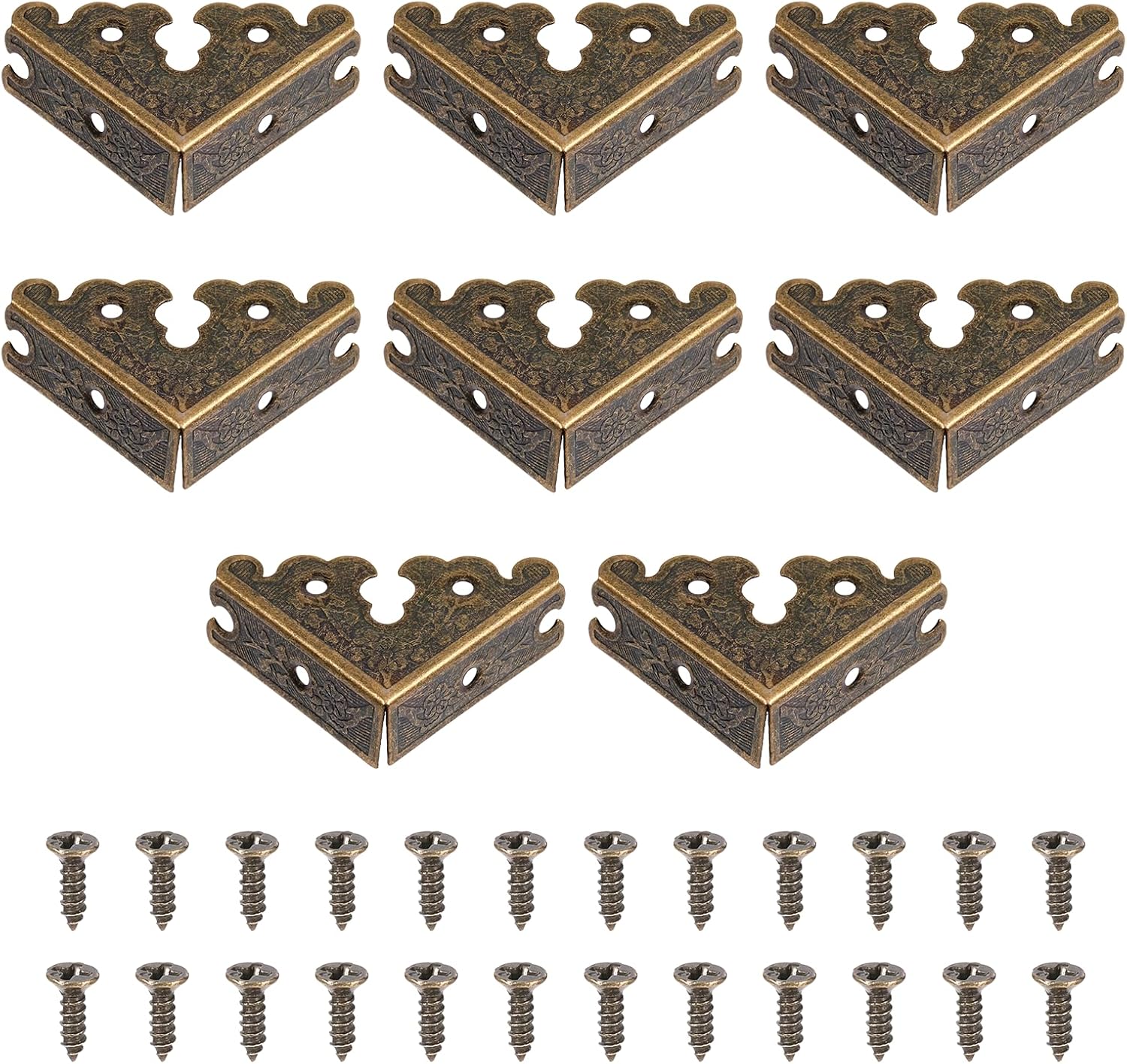 Amazon.com : 8 Pcs Metal Corner Protector, Retro Style Edge Safety ...