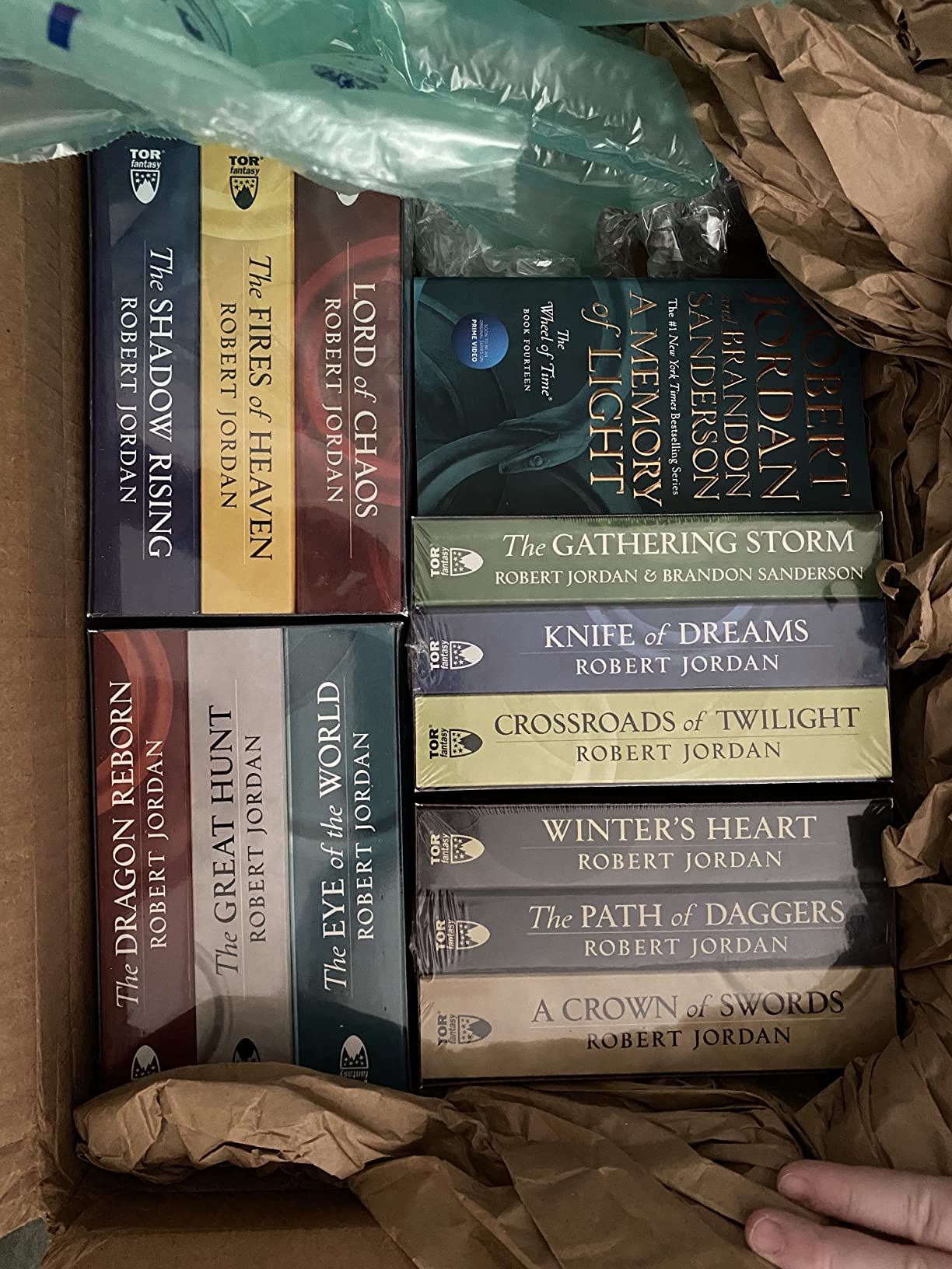 The Complete Wheel of Time Set 1-14 TRADE PAPERBACKS: Robert Jordan ...
