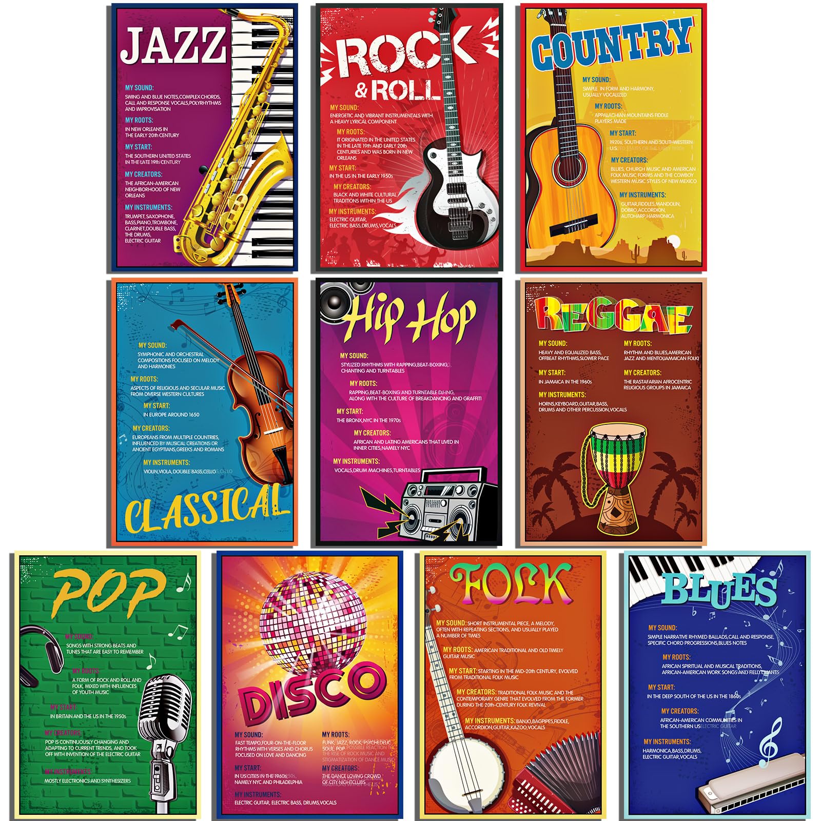 Music Genre Posters