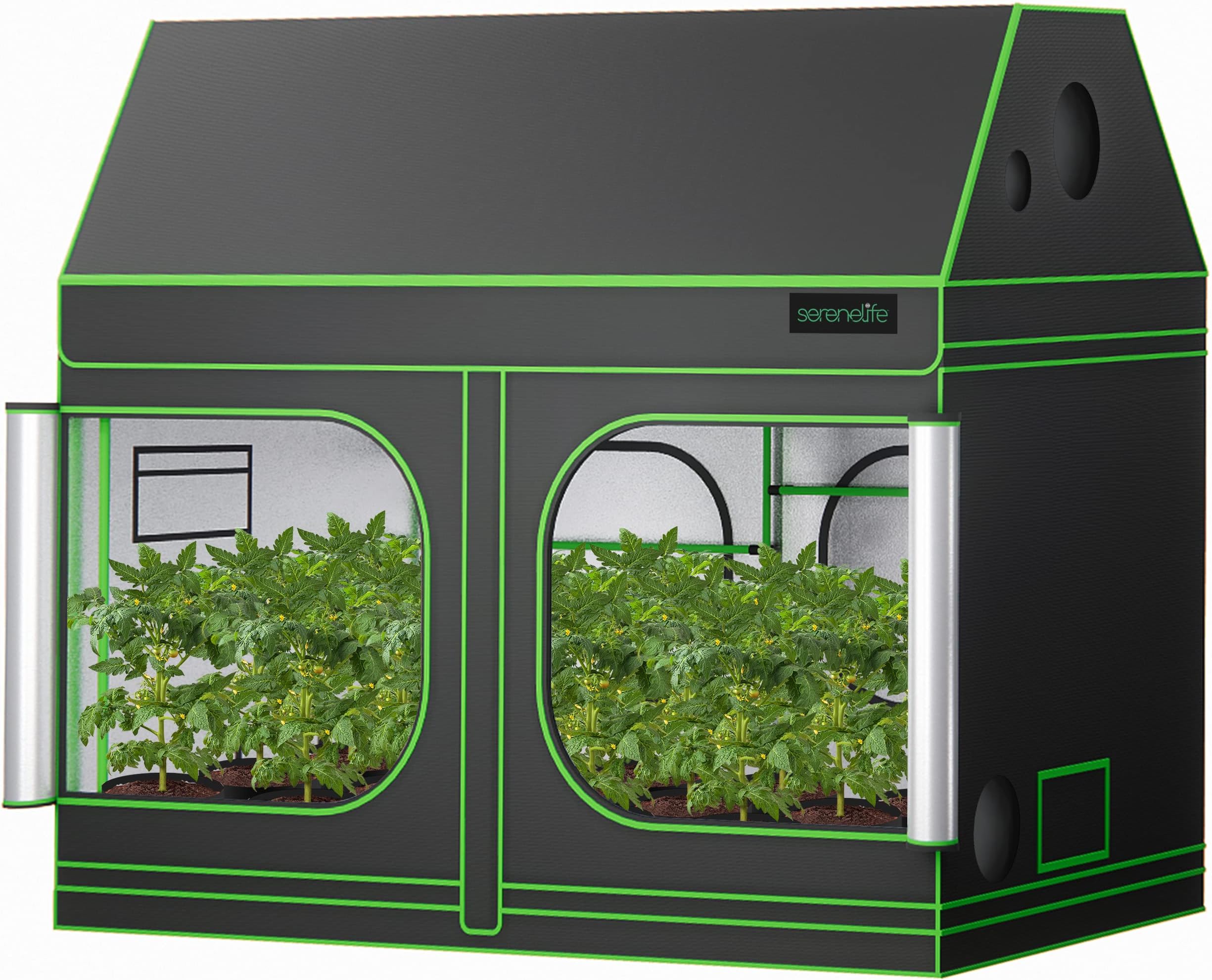Amazon.com: SereneLife Extra Large Hydroponic Growing System 8ft x 4ft ...