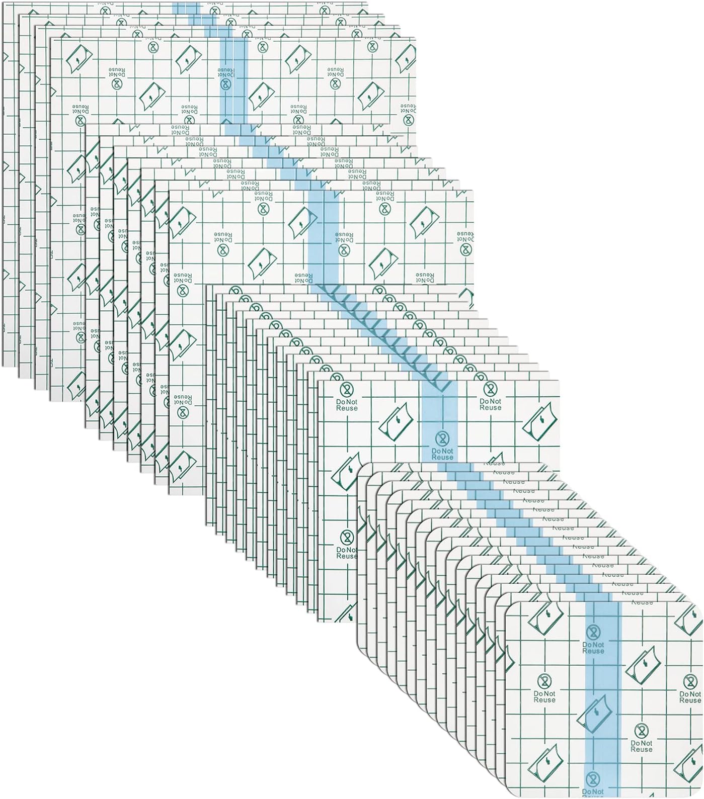 Amazon.com: 100 Pieces Transparent Stretch Adhesive Bandage Waterproof ...