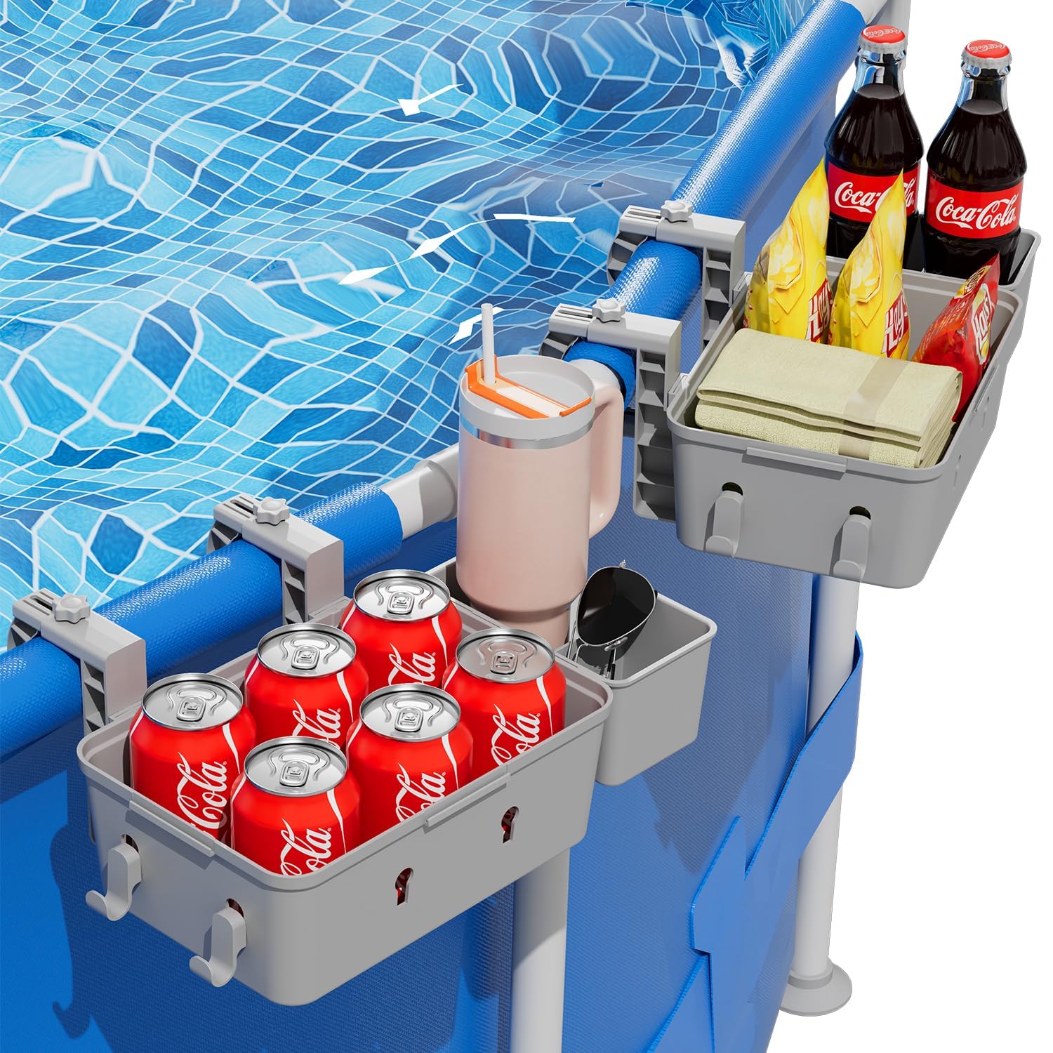 Amazon.com: Poolside Storage Basket,Above Ground Pool Accessories ...