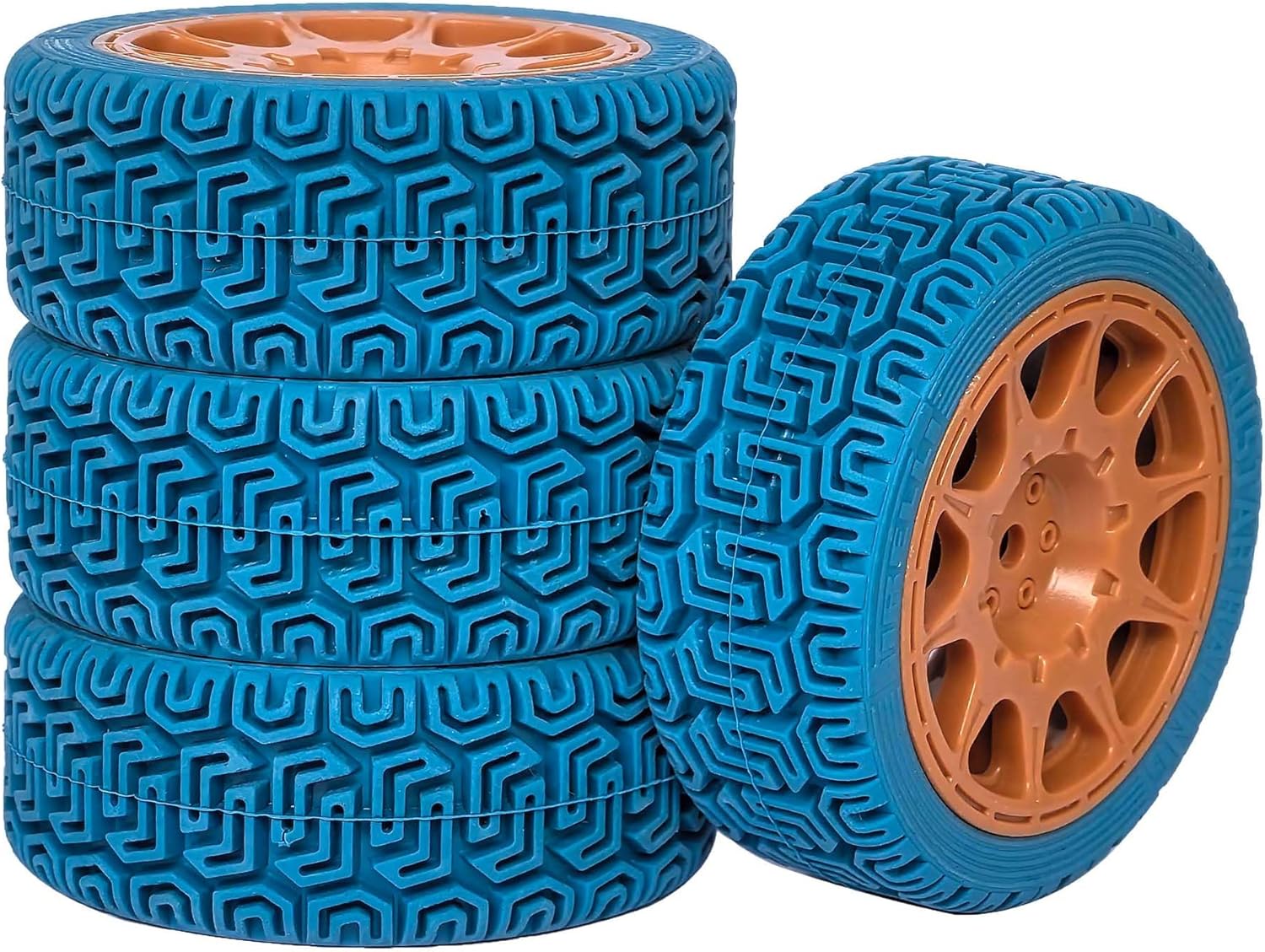 Amazon.com: BOLIDORC 4PCS 1/10 RC Car Plastic Wheel Rim and 68mm Rubber ...