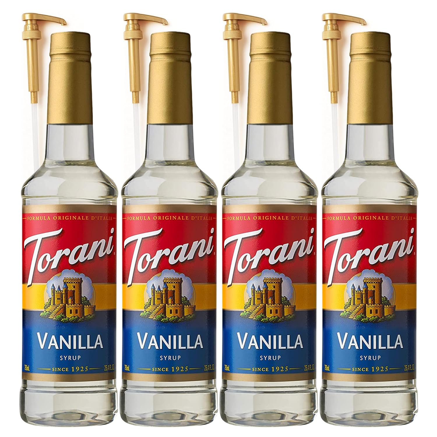 Amazon.com: Vanilla Syrup for Coffee with 4 Fresh Finest Syrup Pump ...