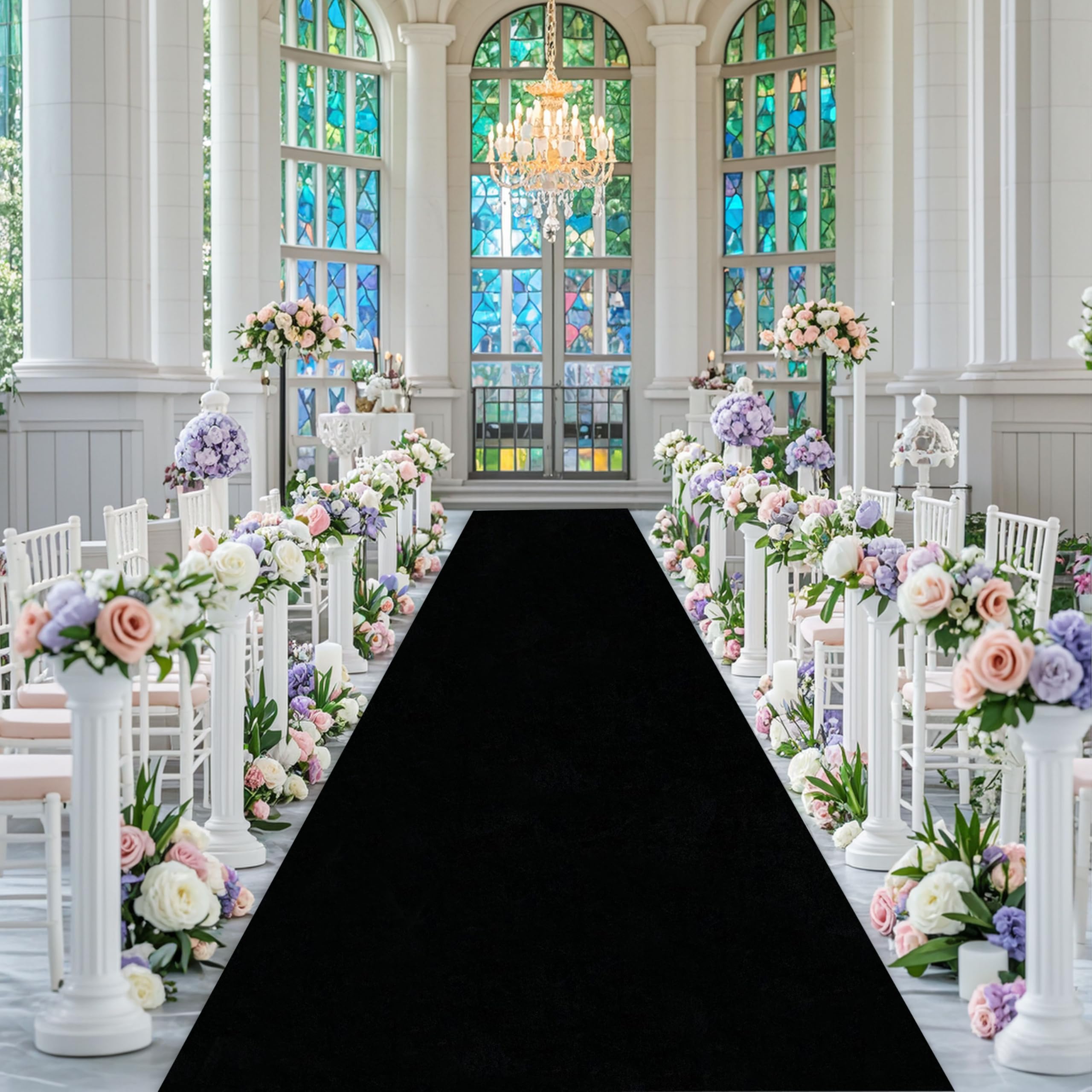 Church Wedding Aisle Runners Blue Aisle Runner 2FT/4FTx15FT Sequin