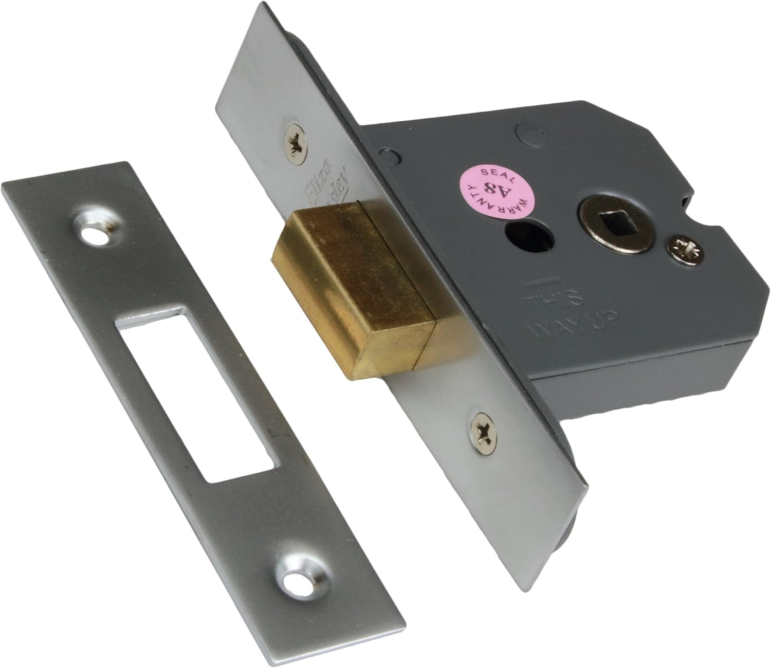 Eliza Tinsley Bathroom Dead Lock with 63mm Case - Satin Chrome Plated ...