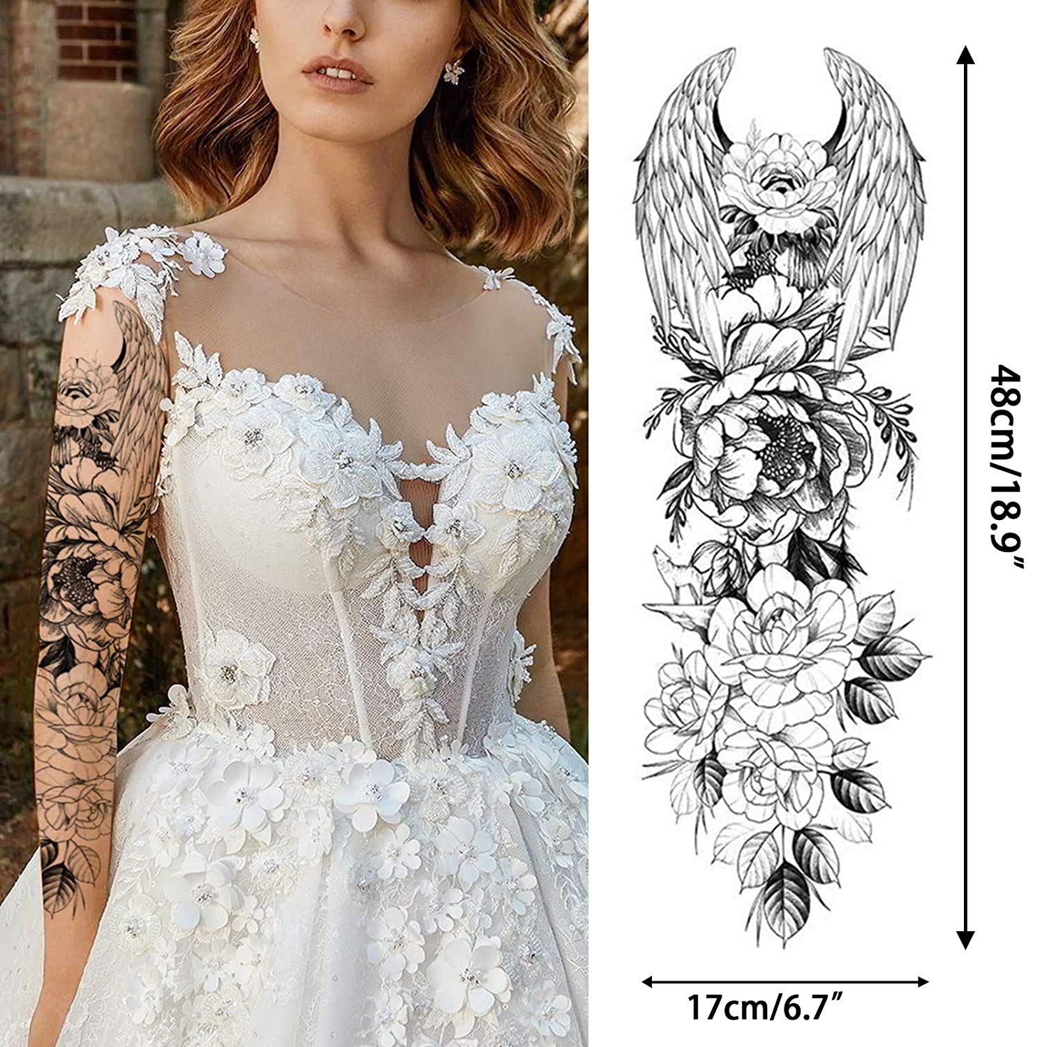 Buy Aresvns Beautiful Spring Temporary Tattoo for Women and Girls (L19 ...