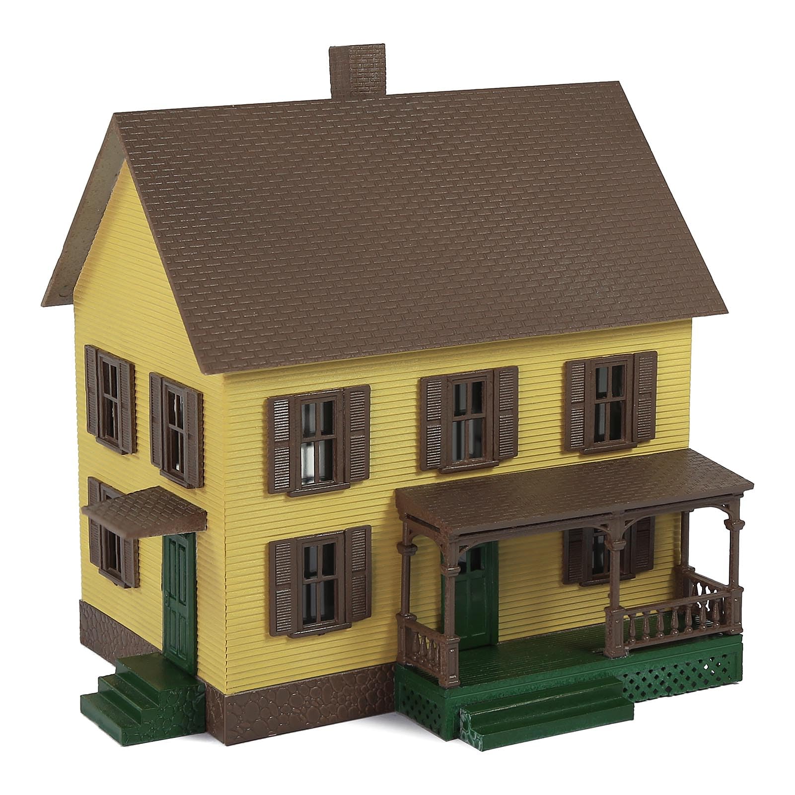 Amazon.com: HO Scale Assembled Complete Model Village Two-Story House 1 ...