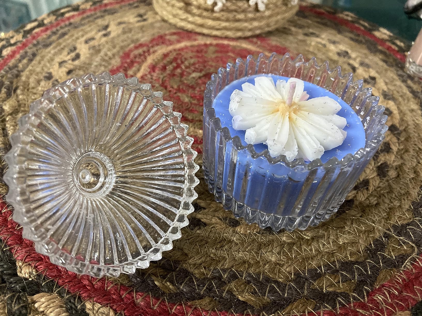 CANDLEVANNAH Organic Aroma Scented Shell Small Glass Candle for Home ...