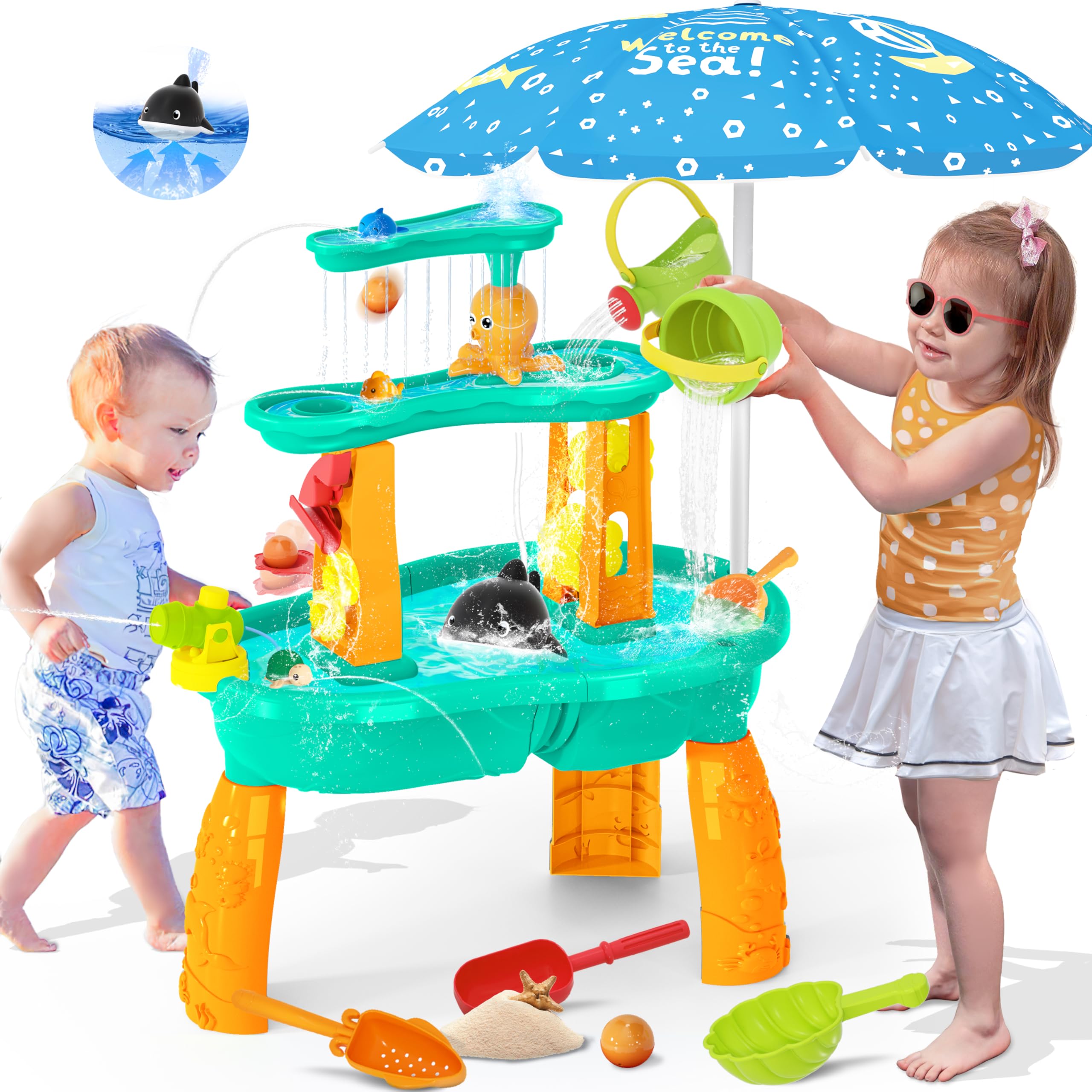 Snapklik.com : Water Table For Toddlers 3-5, 3-Tier Auto Water ...
