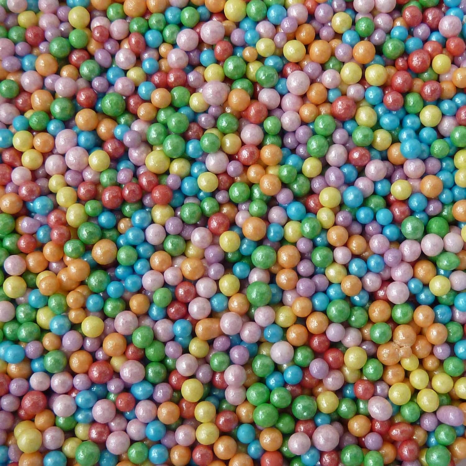 100grams Rainbow Pearl Sprinkles 100s and 1000s Edible Cake Decorations ...