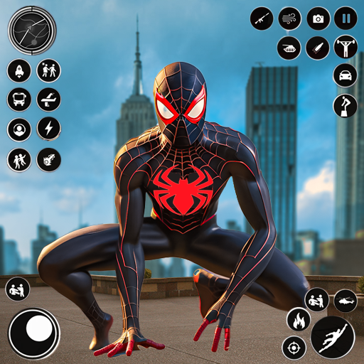 Super Spider Rope Fighter Open World Game: Real Flying Hero Mafia City ...