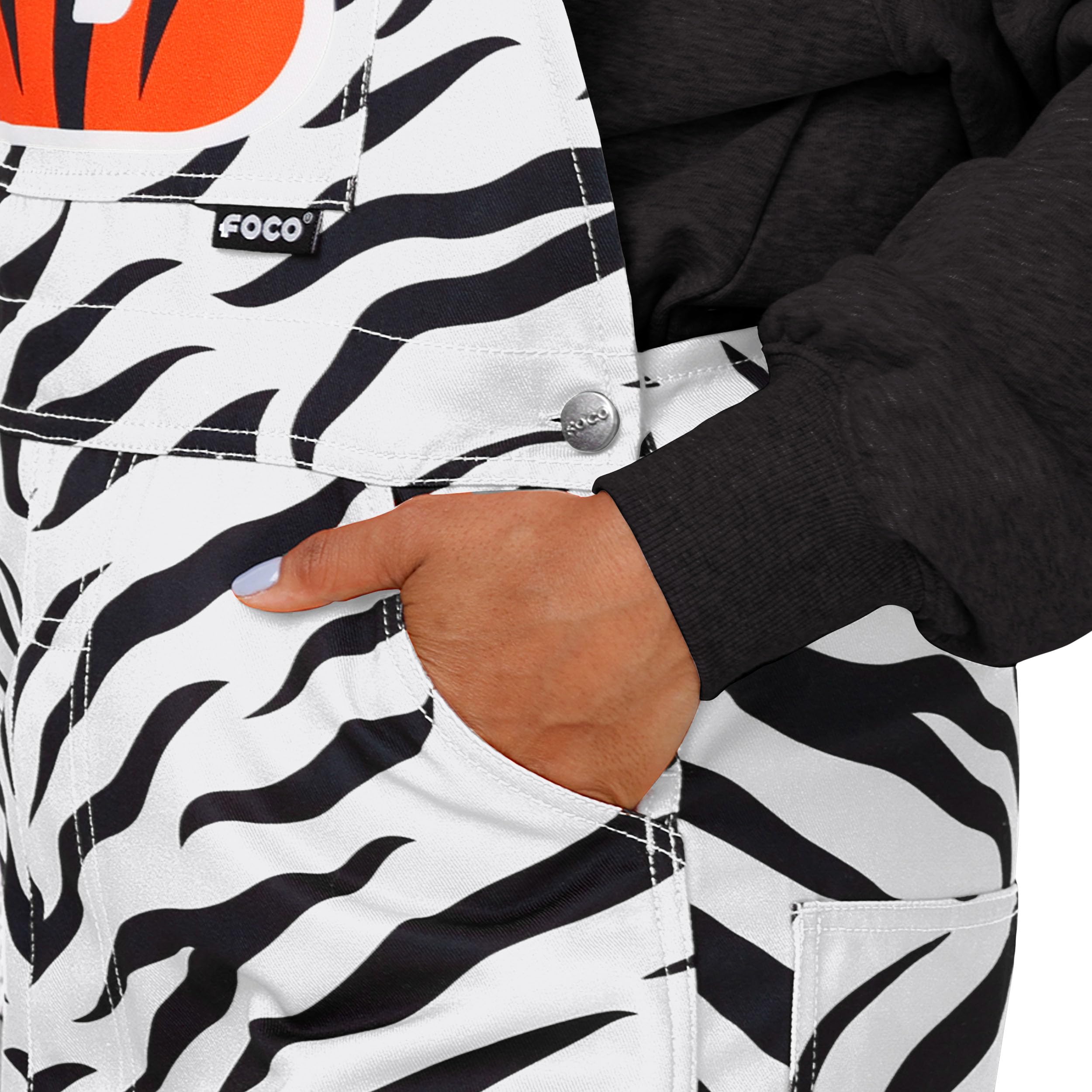 Snapklik.com : FOCO Cincinnati Bengals NFL Womens White Tiger Stripe ...