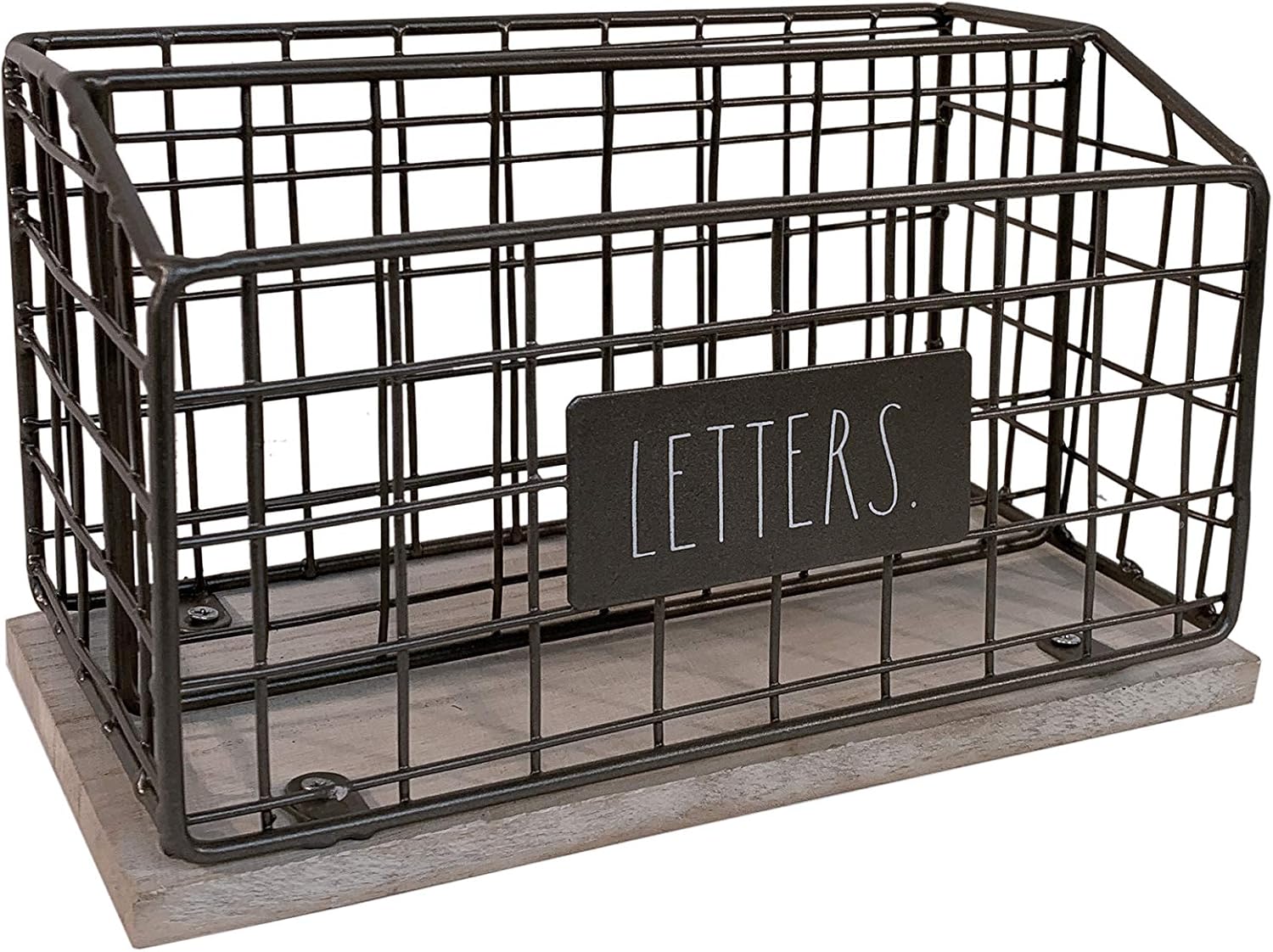 Amazon.com : Rae Dunn Desktop Letter Holder â€“ 2 Compartment Mail and ...