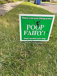 Amazon.com : Imagine This Company S2898 Poop Fairy Yard Sign 9x8, Green ...