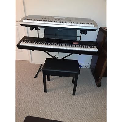 MIYAKO Double X Keyboard Stand - Adjustable Height, Portable and ...