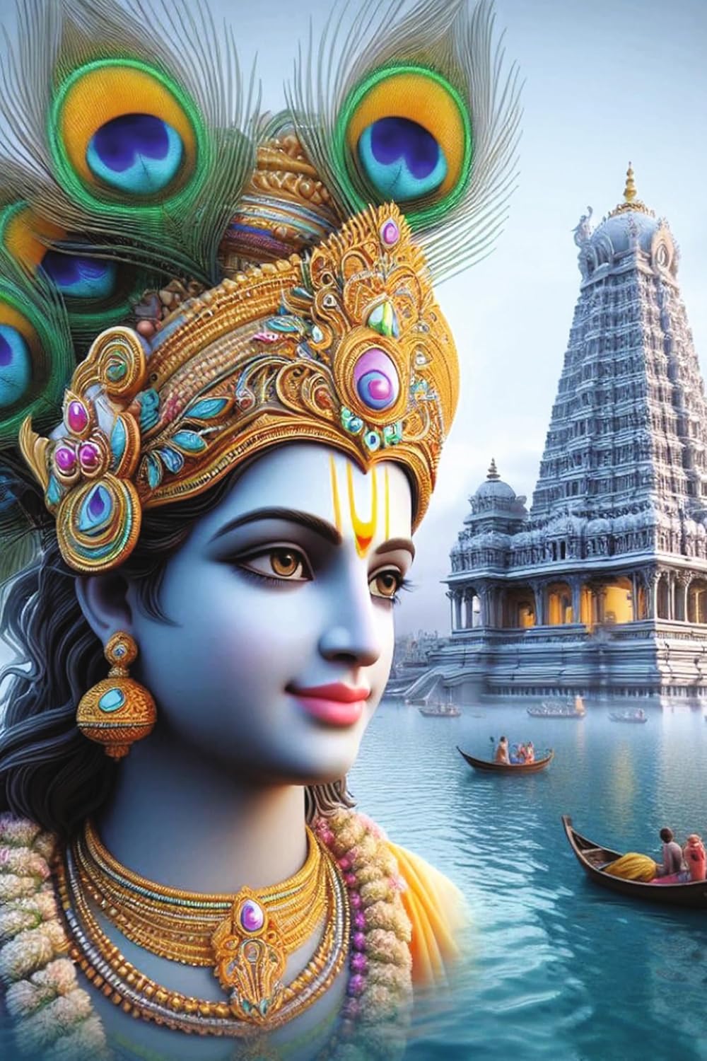 GRAPHIC WORD Lord Krishna Wall Poster | HD poster for room decor ...