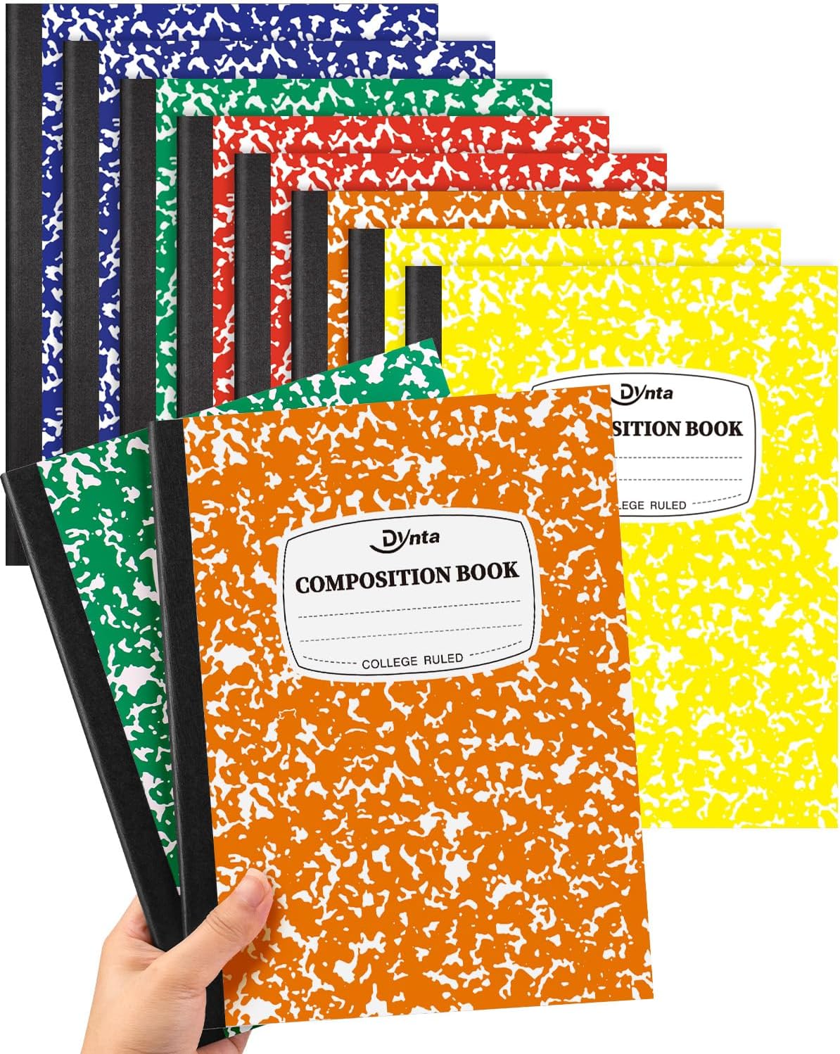 Amazon.com : Dynta Composition Notebooks 10 Packs College Rule, 9.75 x ...