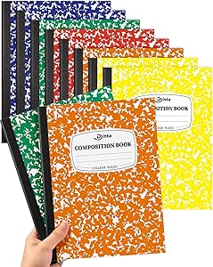 Amazon.com : Dynta Composition Notebooks 10 Packs College Rule, 9.75 x ...