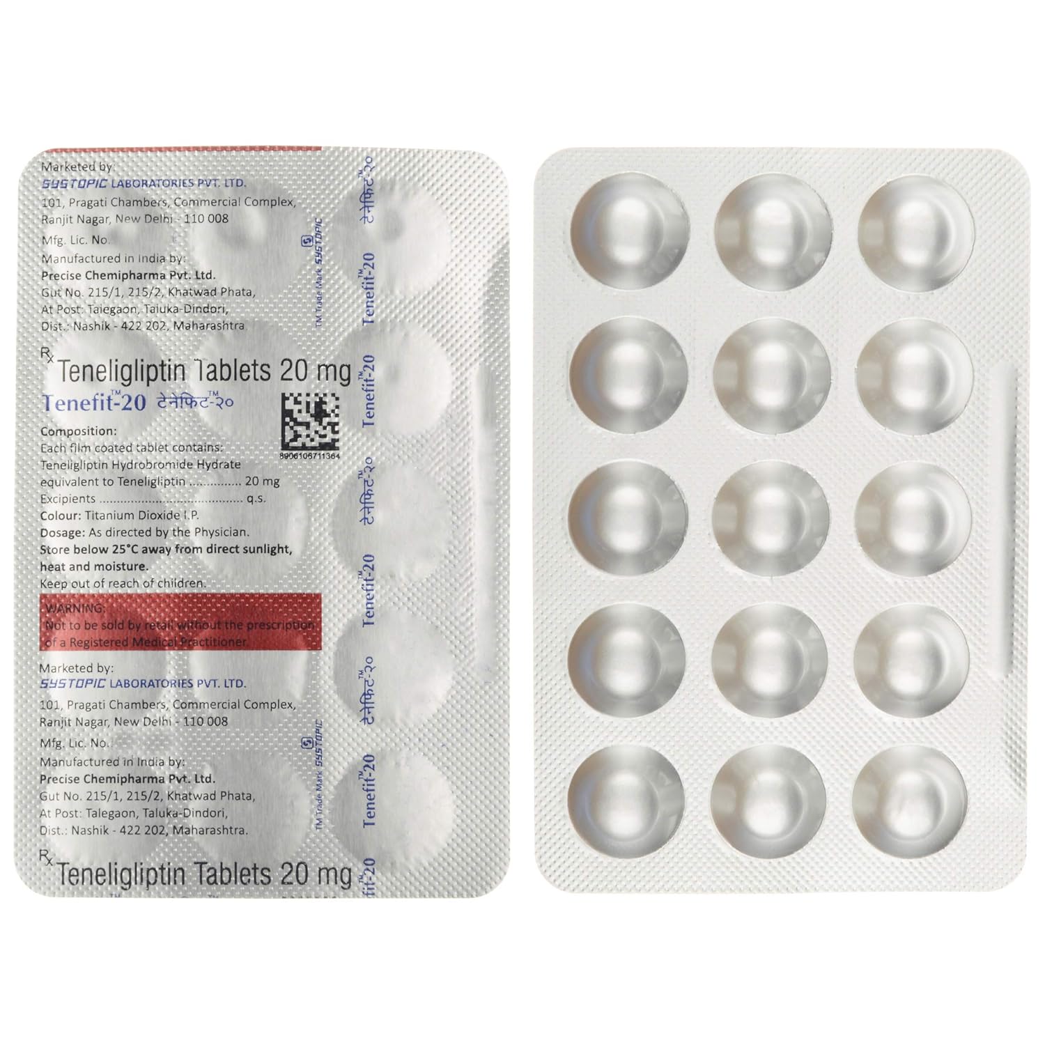 Tenefit 20 - Strip of 15 Tablets : Amazon.in: Fashion