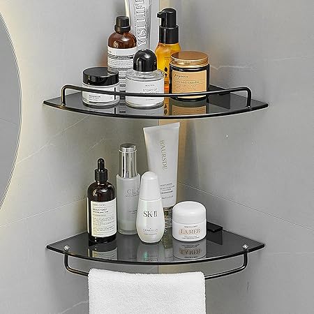 Amazon.com: Paradmas Shower Corner Shelves 2 Pack - Bathroom Shower ...