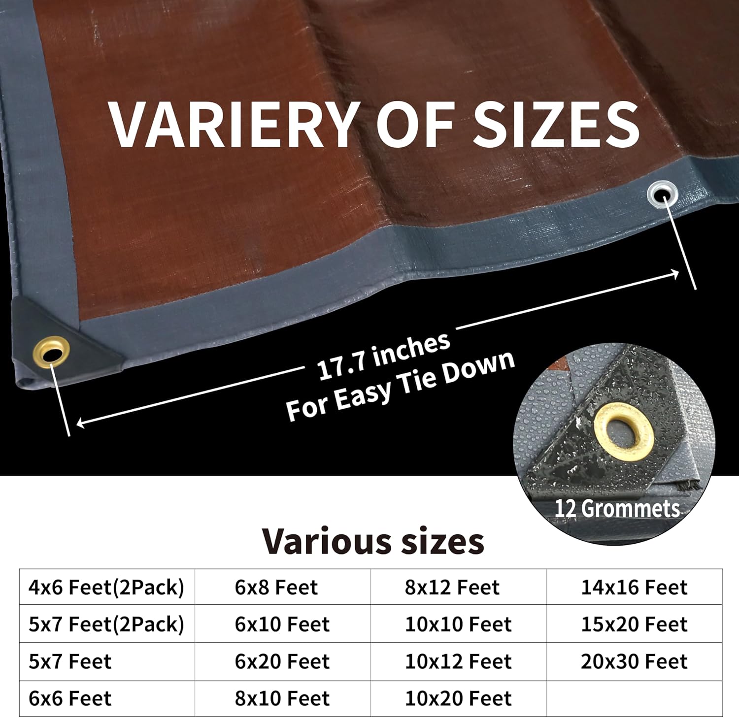 Super Heavy Duty Waterproof Tarp 15x20 20mil with Chile | Ubuy