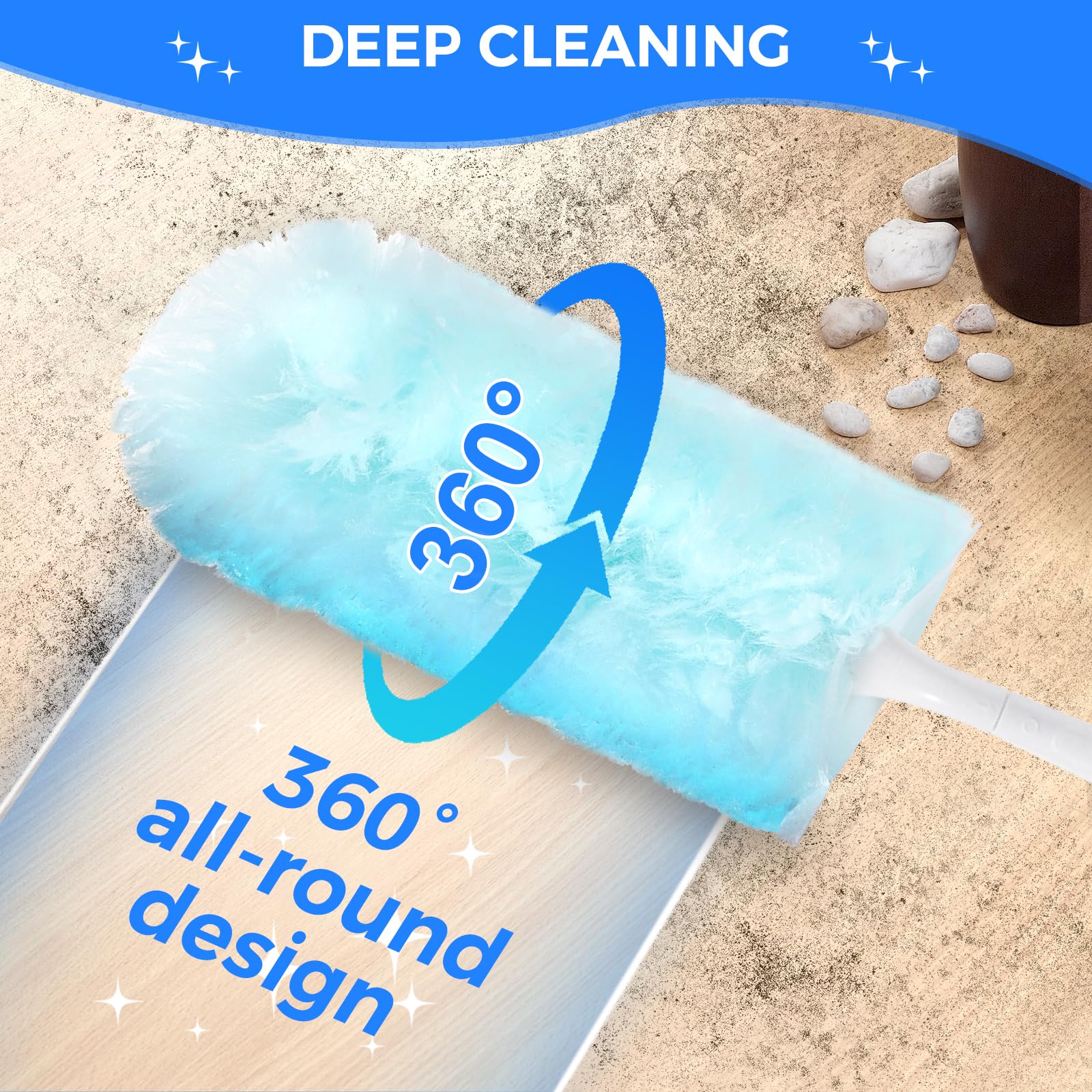 Pledge Fluffy Dusters Refills Mojiacong 30Pcs Blue Dust Magnet With 1 ...