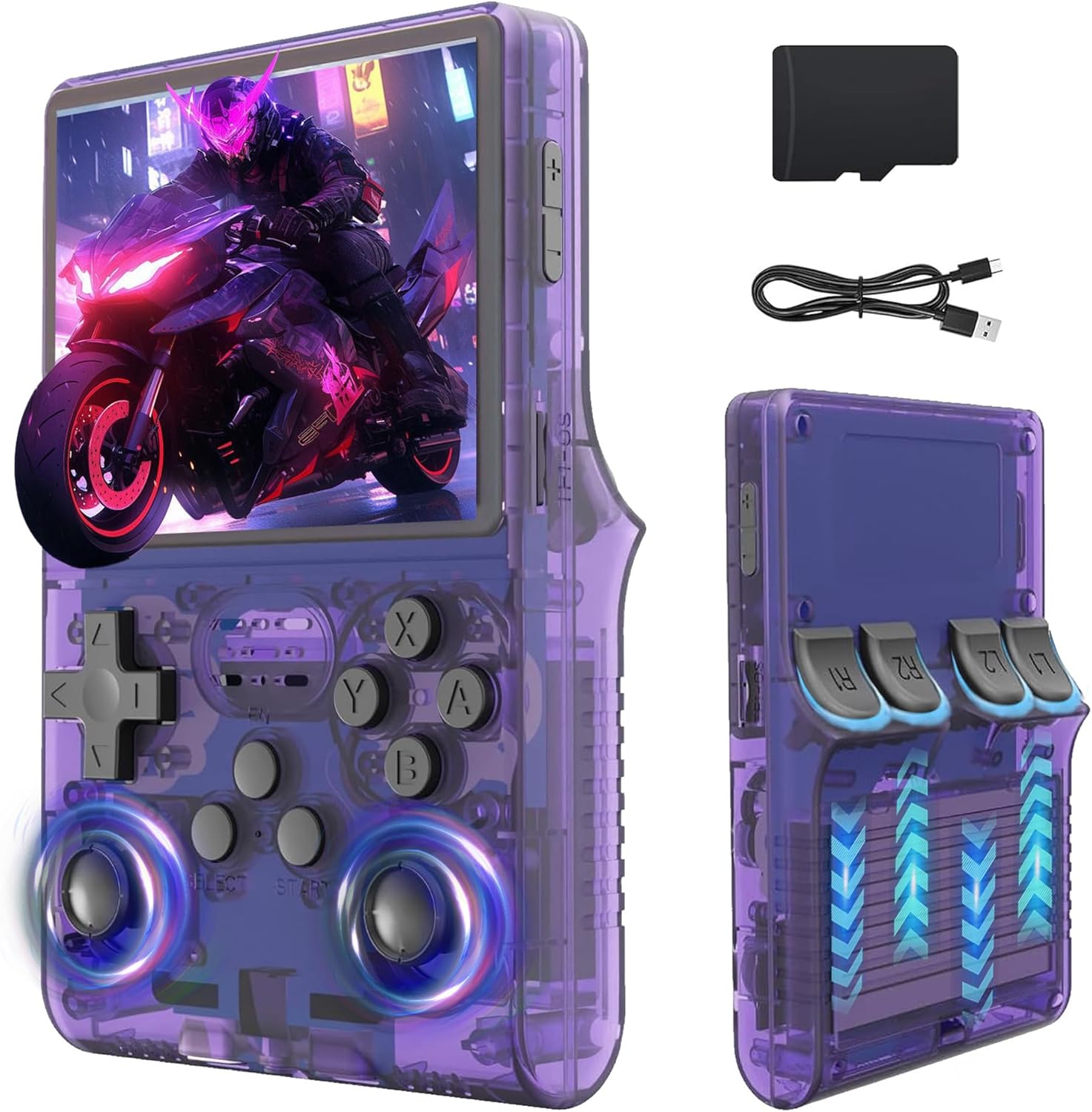 Amazon.com: R35S Retro Handheld Video Game Console,Pre-Installed 10000 ...