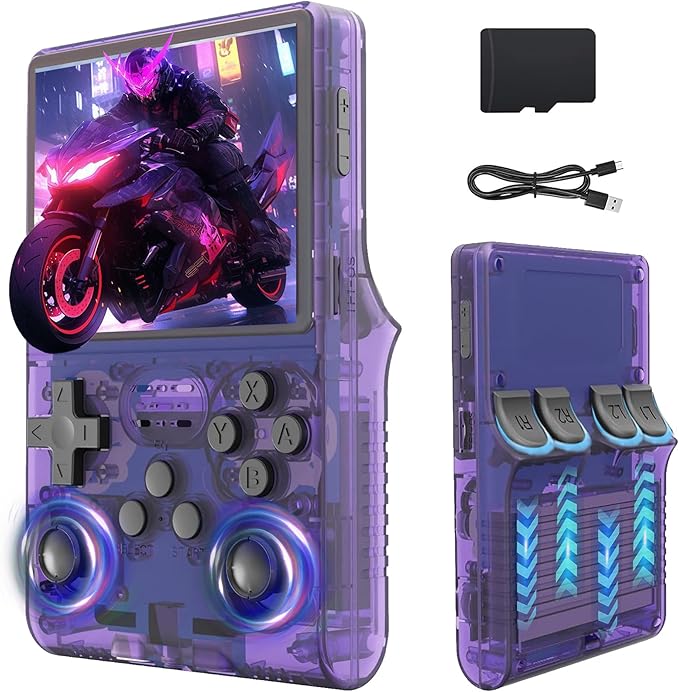 Amazon.com: R35S Retro Handheld Video Game Console,Pre-Installed 10000 ...