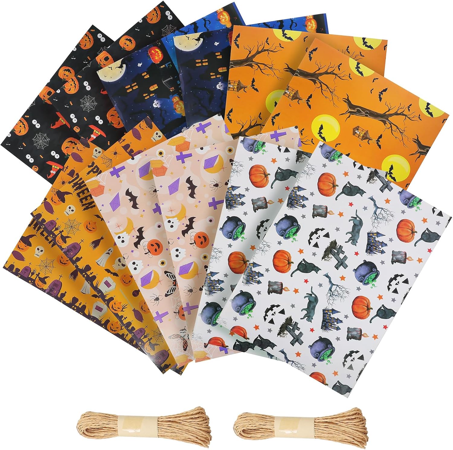Amazon.com: FoDau770 Halloween Wrapping Paper Set, Halloween Wrap ...