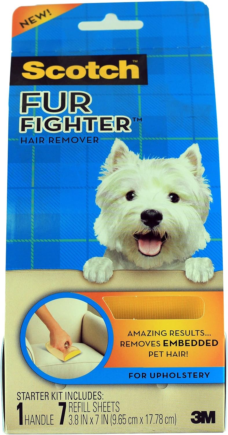 Amazon.com: Scotch Fur Fighter Hair Remover Kit With 7 Refill Sheets ...
