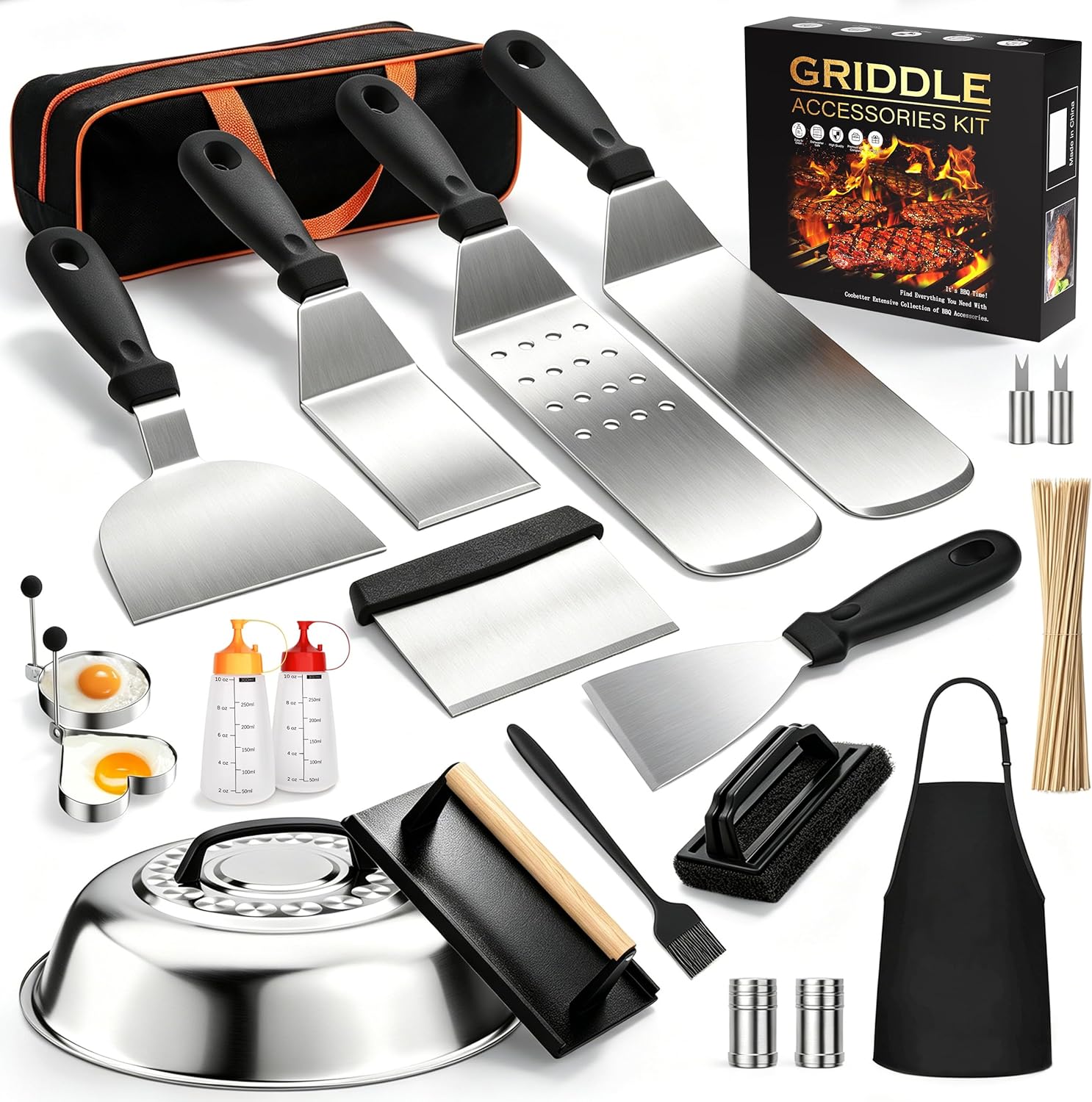 Amazon.com : 120 Pcs Griddle Accessories Kit, Perfect Hibachi Flat Top ...