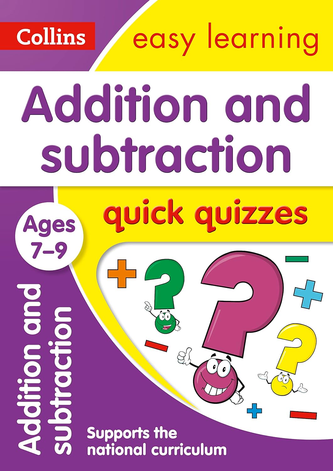 Addition & Subtraction Quick Quizzes Age : Collins Easy Learning ...