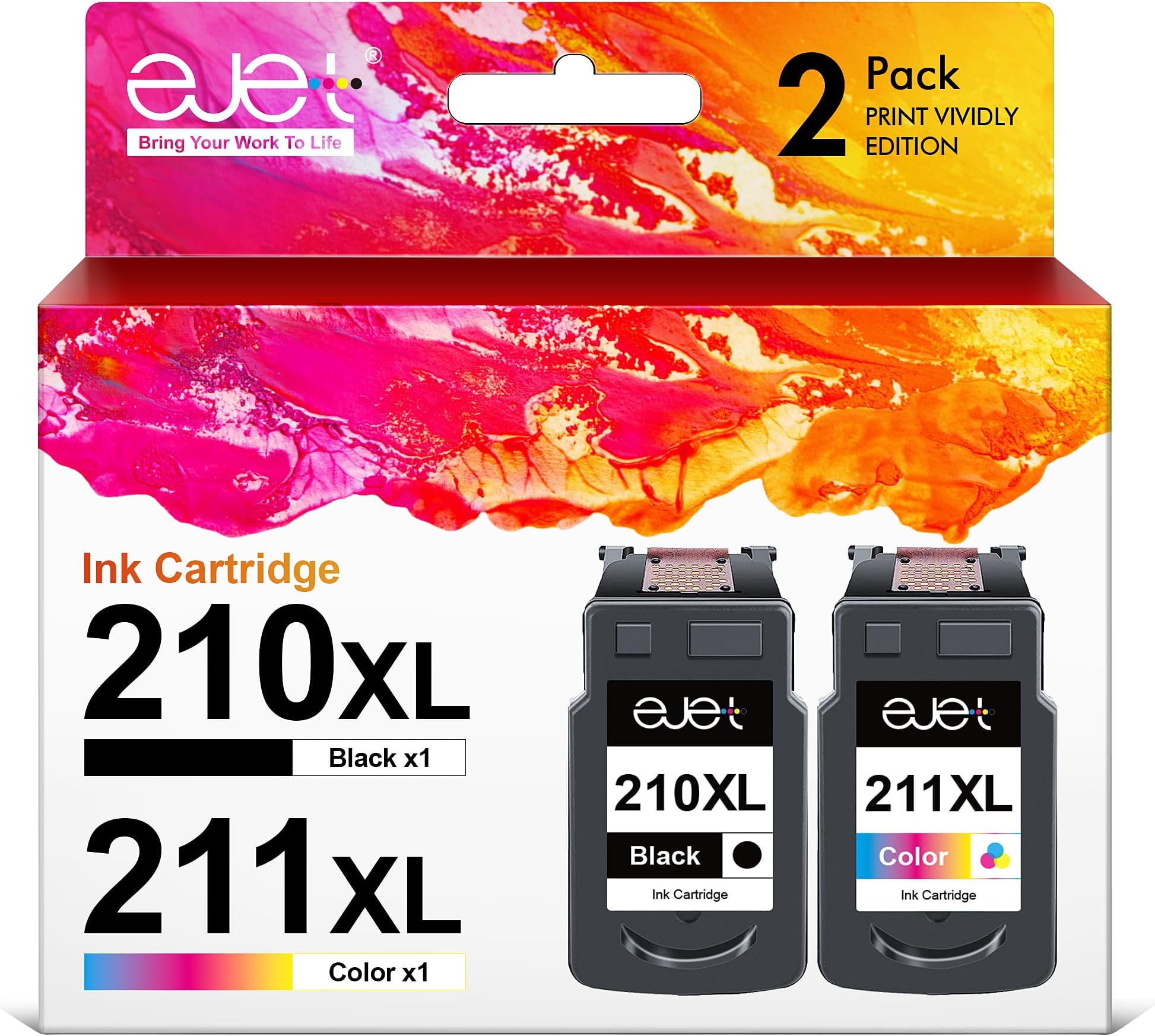 Amazon.com: COLORETTO 211 XL Remanufactured Printer Ink Cartridge ...