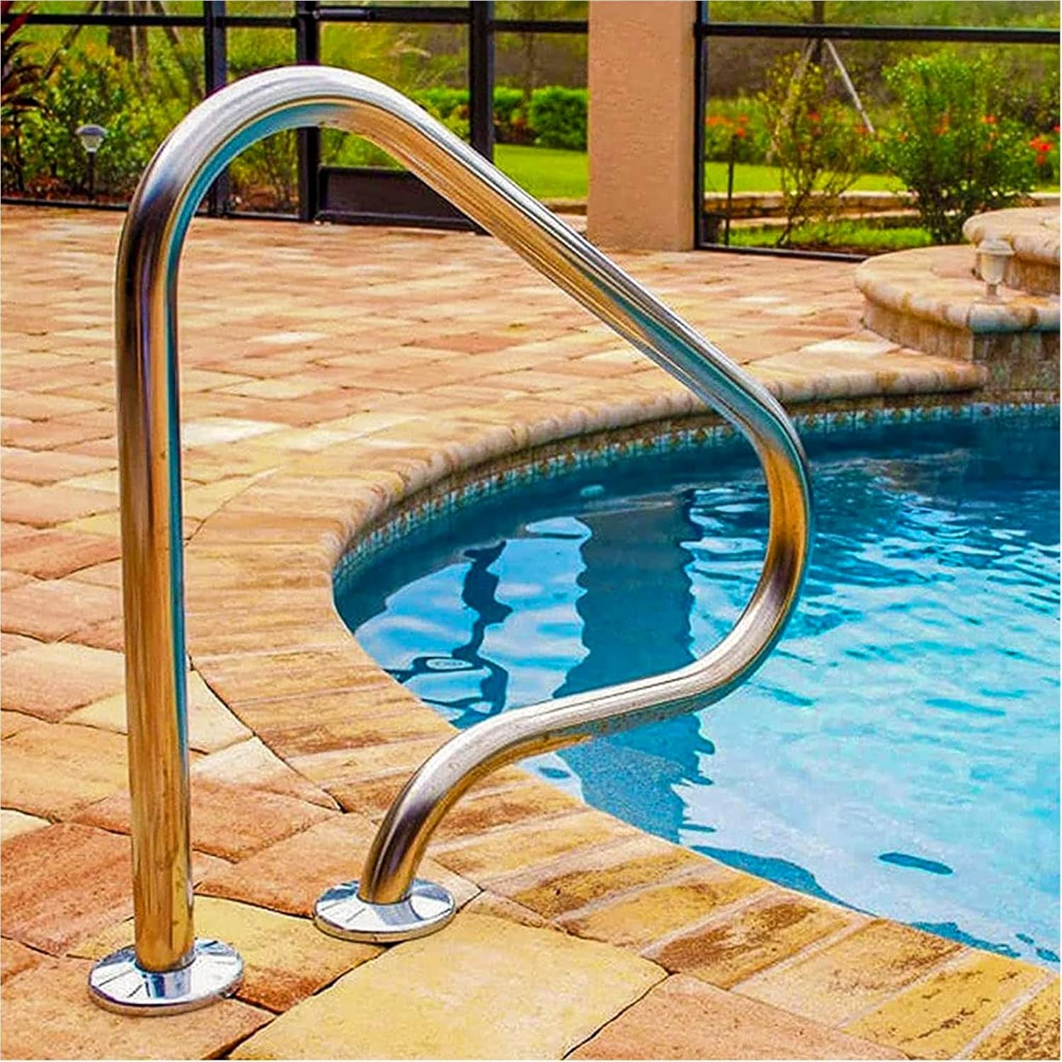 Amazon.com: Liyadolaam Stainless Steel Pool Handrail, 31.5 X 31.5 ...