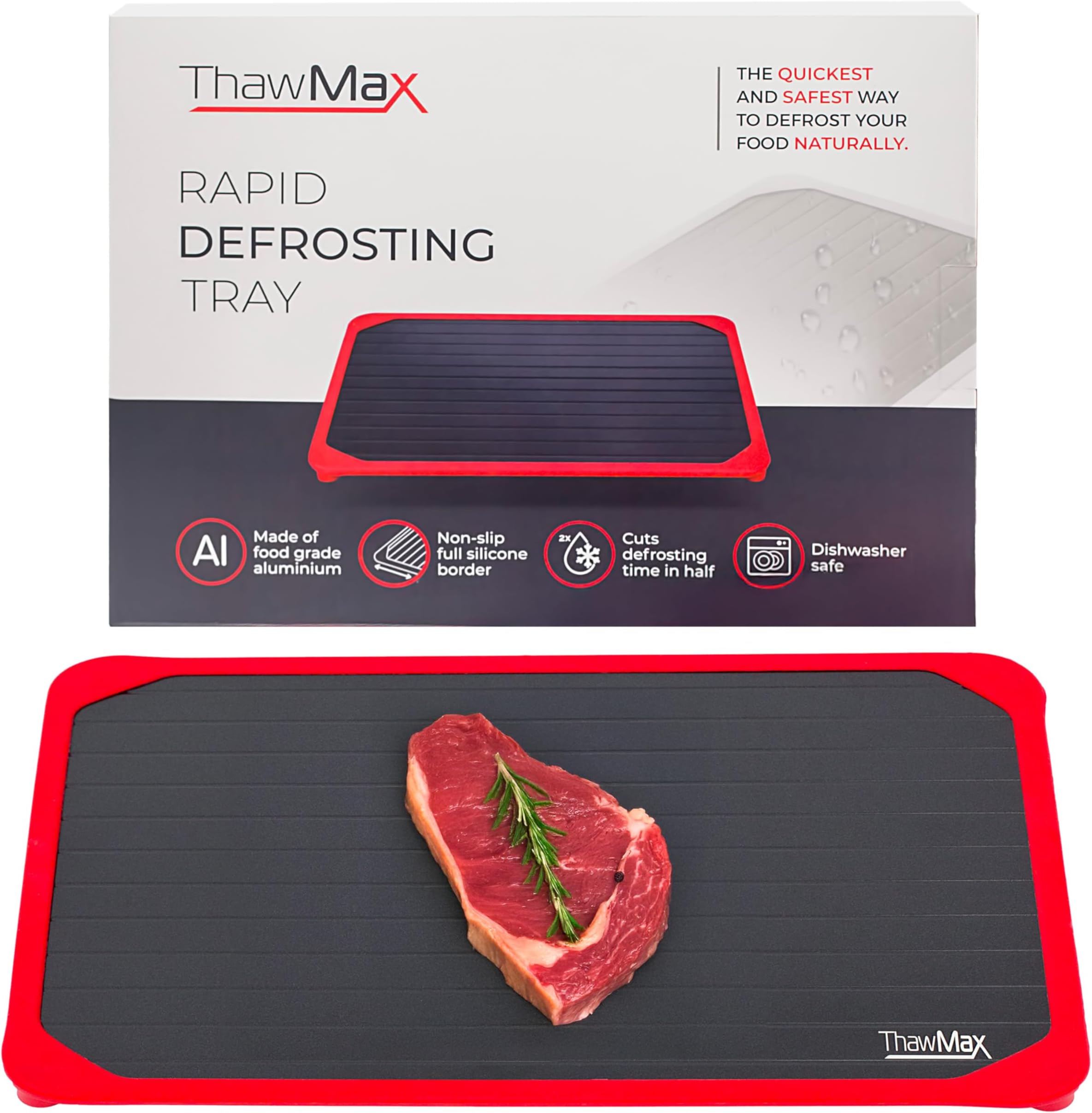 Amazon.com: Flexzion Meat Thawing Tray for Frozen Meat - Quick ...
