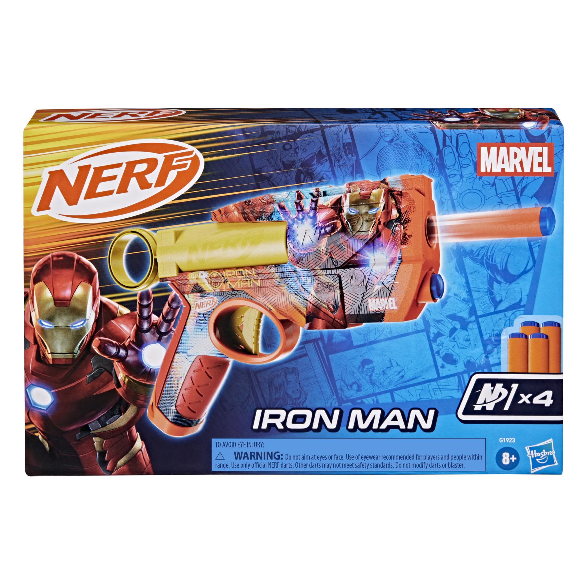 Snapklik.com : Marvel Iron Man Dart Blaster 4 N1 Foam Darts Iron Man ...