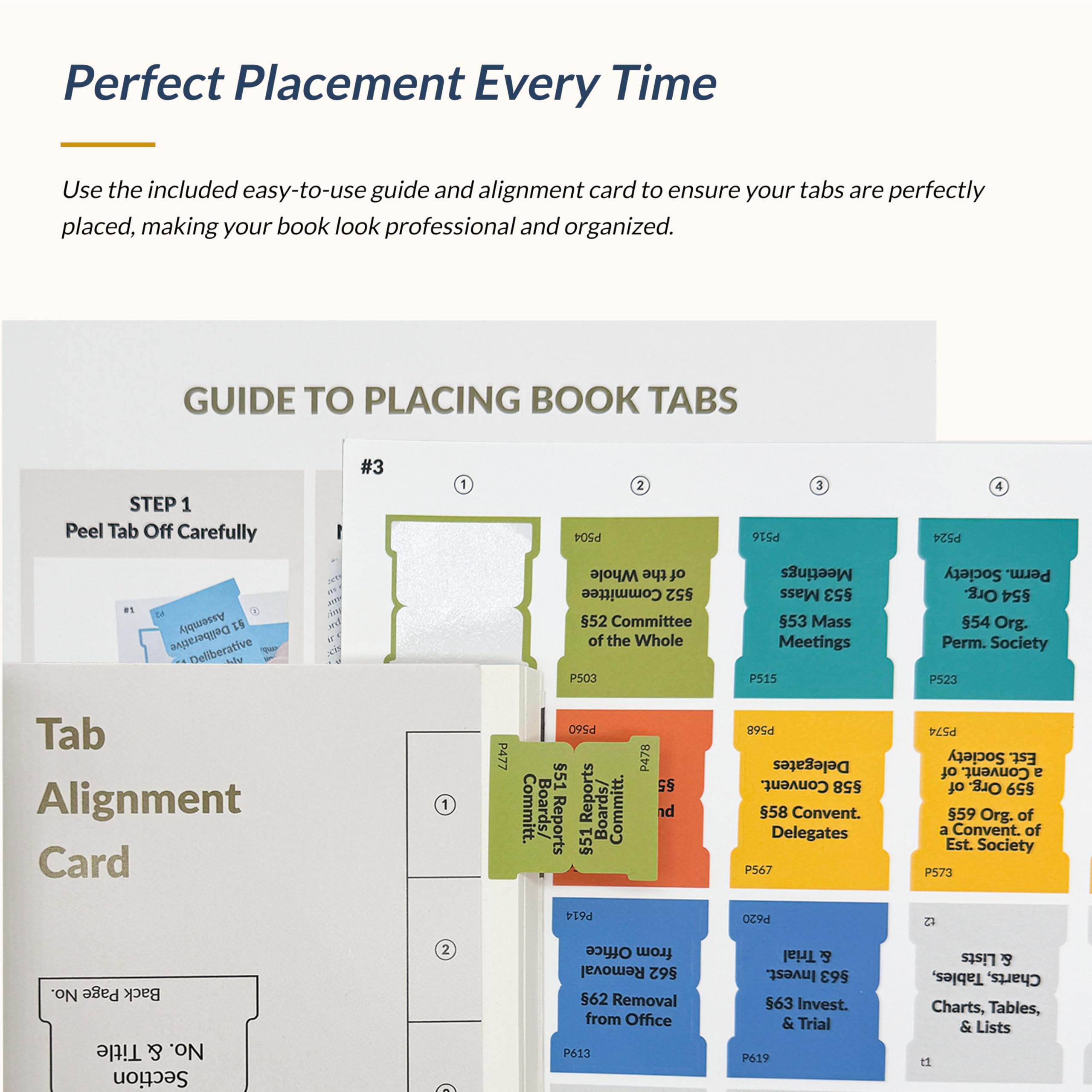 Snapklik.com : Harfesto Book Tabs For Roberts Rules Of Order, Newly ...