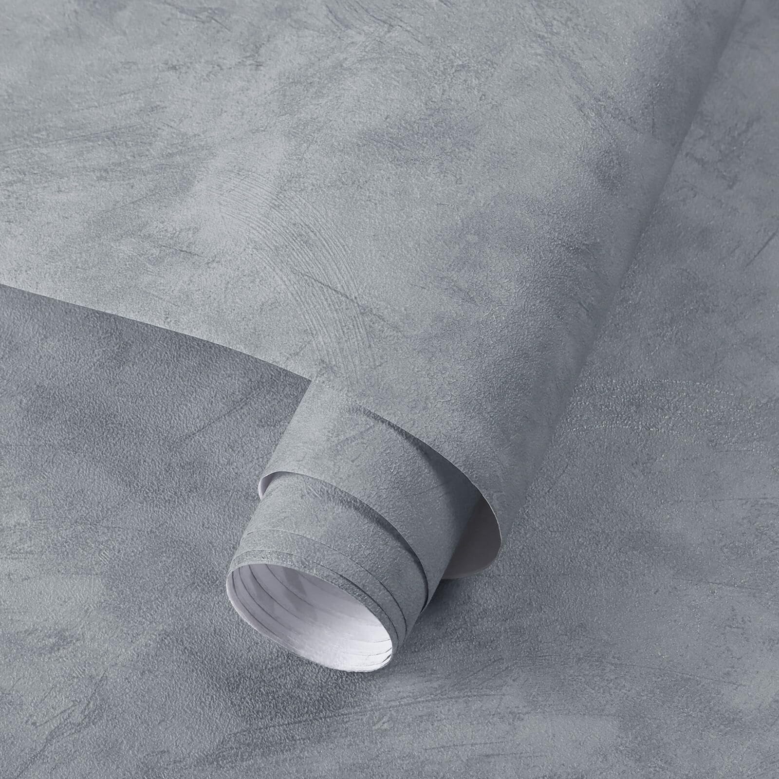 Snapklik.com : Light Grey Concrete Wallpaper Peel And Stick 15.7"x78.7 ...