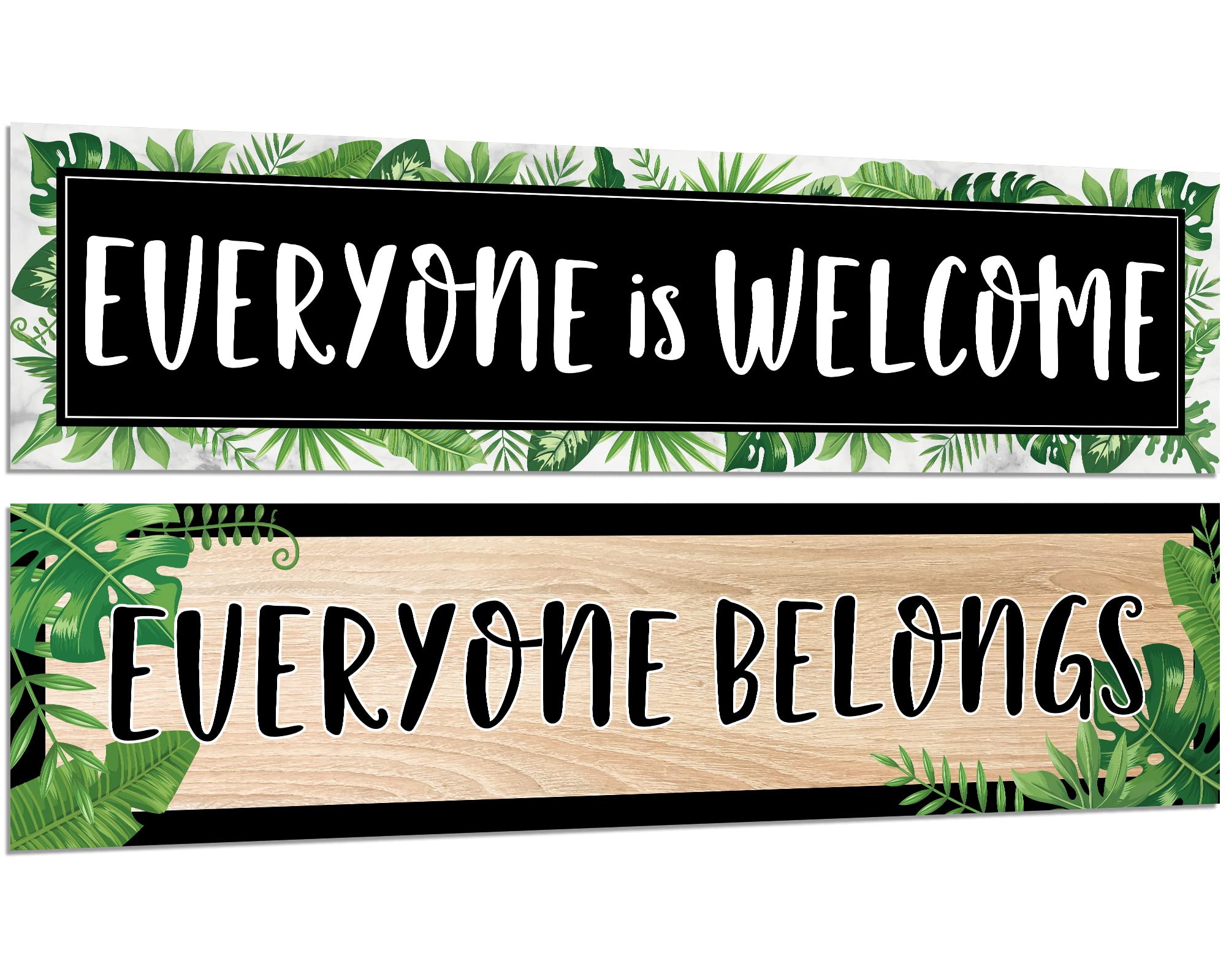 Snapklik.com : 2 Pack Simply Boho Classroom Decorations Welcome Banner ...