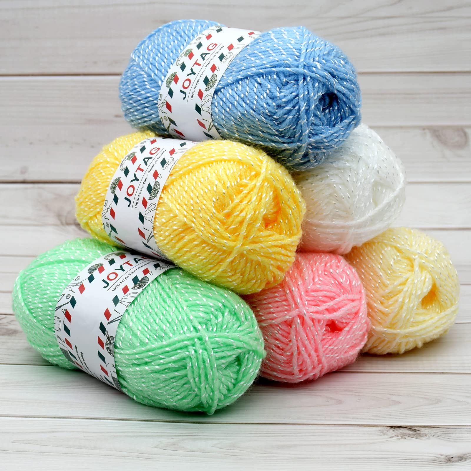 Amazon.com: Caron Simply Soft Party Yarn Snow Sparkle