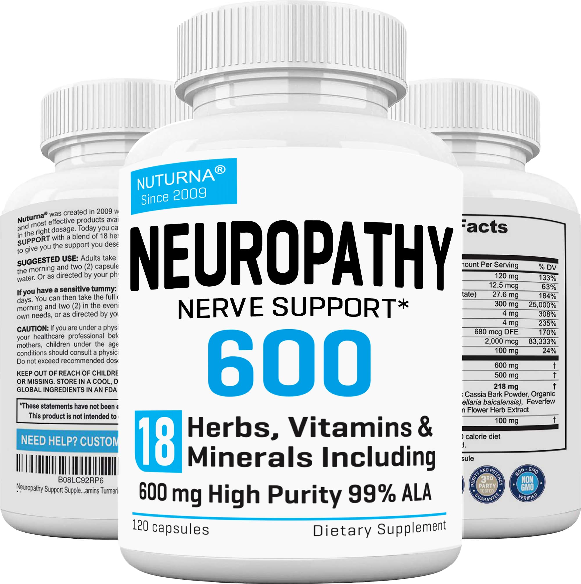 Buy Neuropathy Support Supplement with 600 mg HP-99 Alpha Lipoic - ALA ...