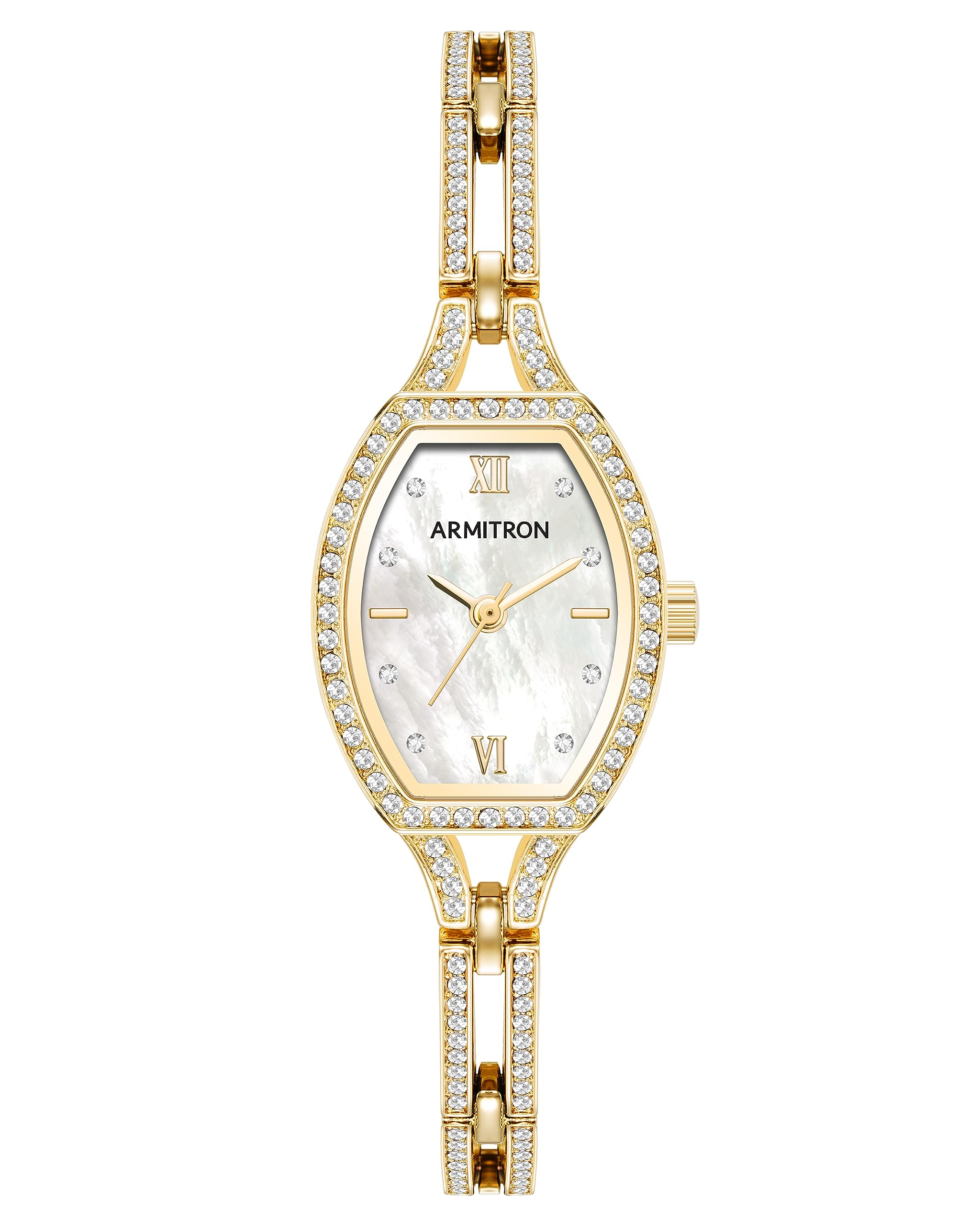 Amazon.com: Armitron Women's Crystal Accented Bangle Watch, 75/5902 ...