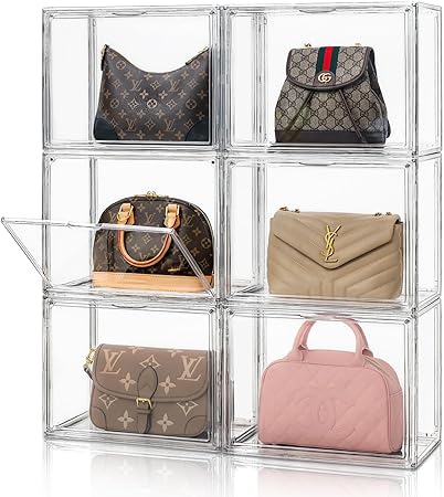 Amazon.com: Clear Plastic Handbag Storage Organizer for Closet,Acrylic ...