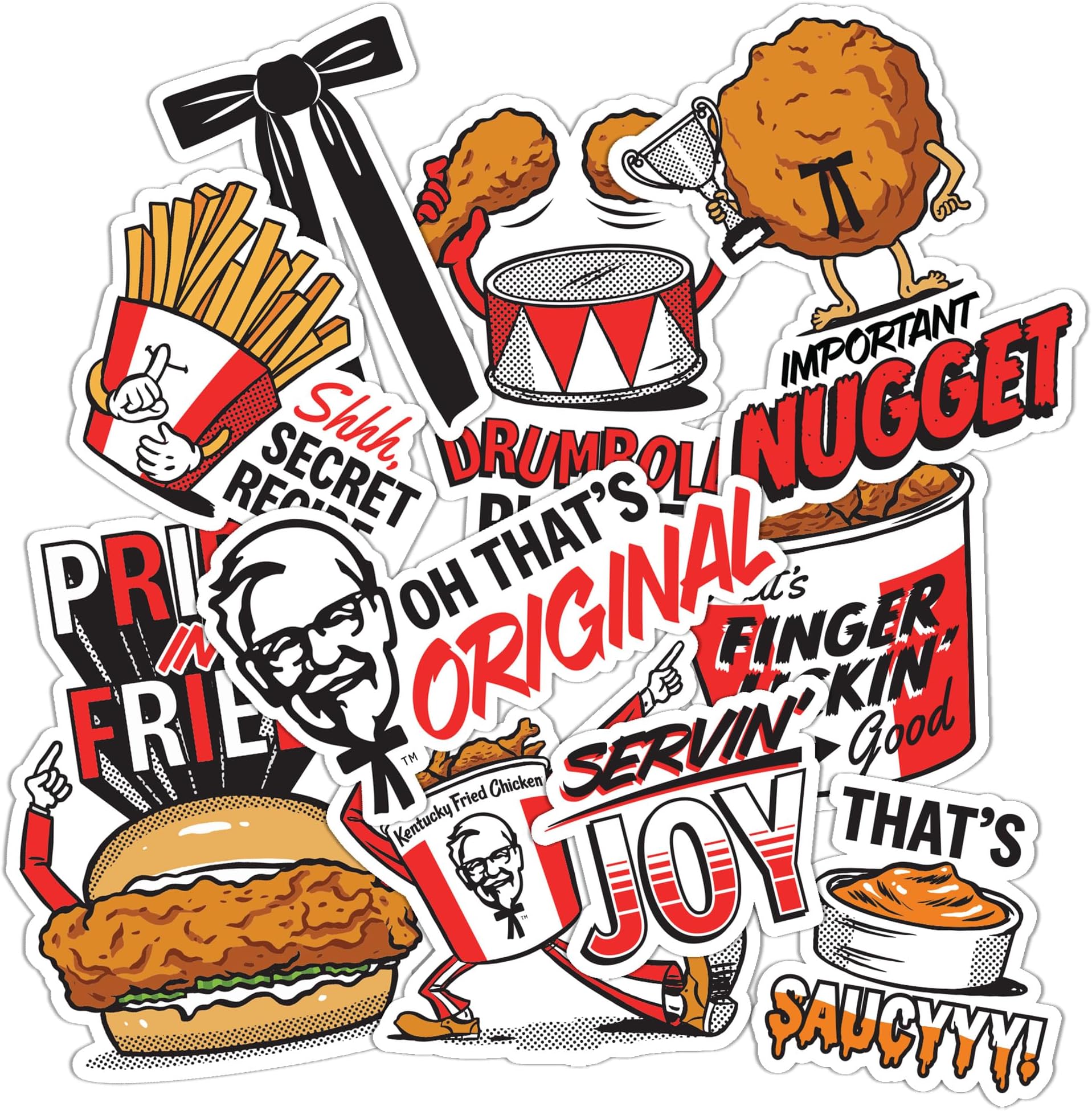 Amazon.com: Kentucky Fried Chicken Bucket Sticker Vinyl Bumper Sticker ...