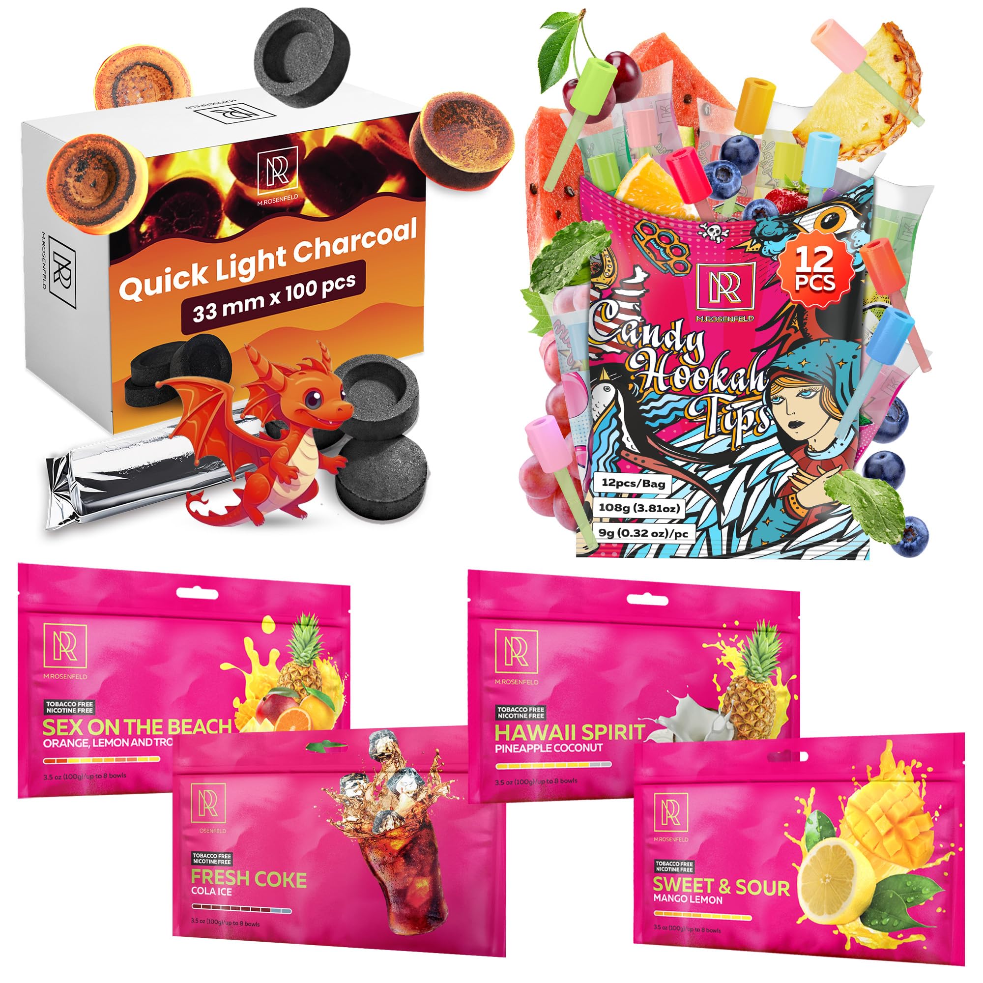 Amazon.com: Candy Hookah Tips - 12 pcs & 100 pcs Hookah Charcoal Hookah ...