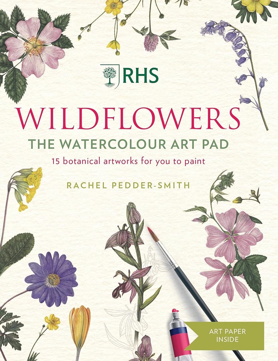 RHS Wildflowers Watercolour Art Pad: 15 botanical artworks for you to ...