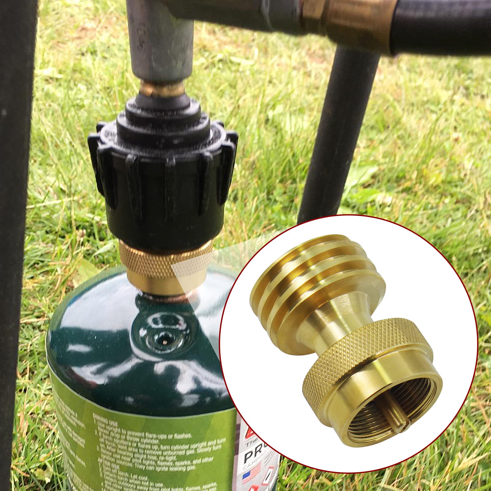 Snapklik.com : MENSI Steak Saver 1lb Propane Tank 1 Pound Adapter