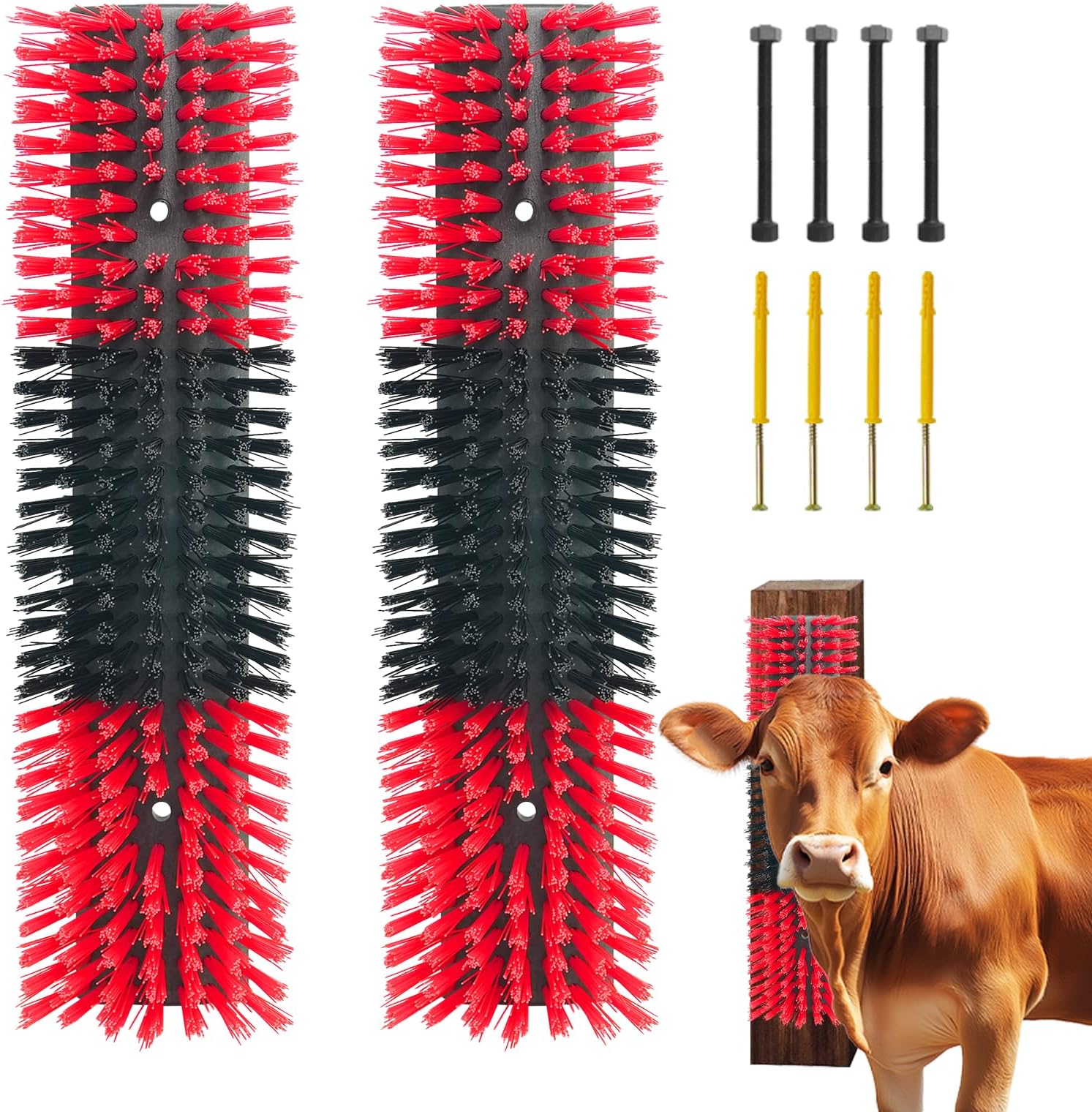 Amazon.com: Livestock Scratch Brush With 4 Screws，Animal Back ...